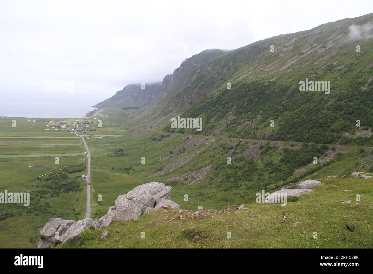Lofoten peninsula, Norway, Mountains, lakes, and fjords Stock Photo - Alamy