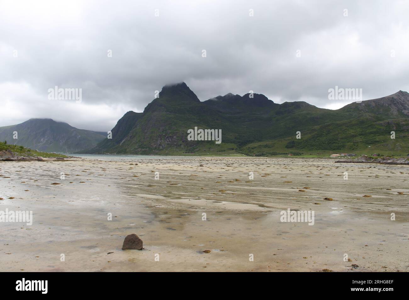 Lofoten peninsula, Norway, Mountains, lakes, and fjords Stock Photo - Alamy