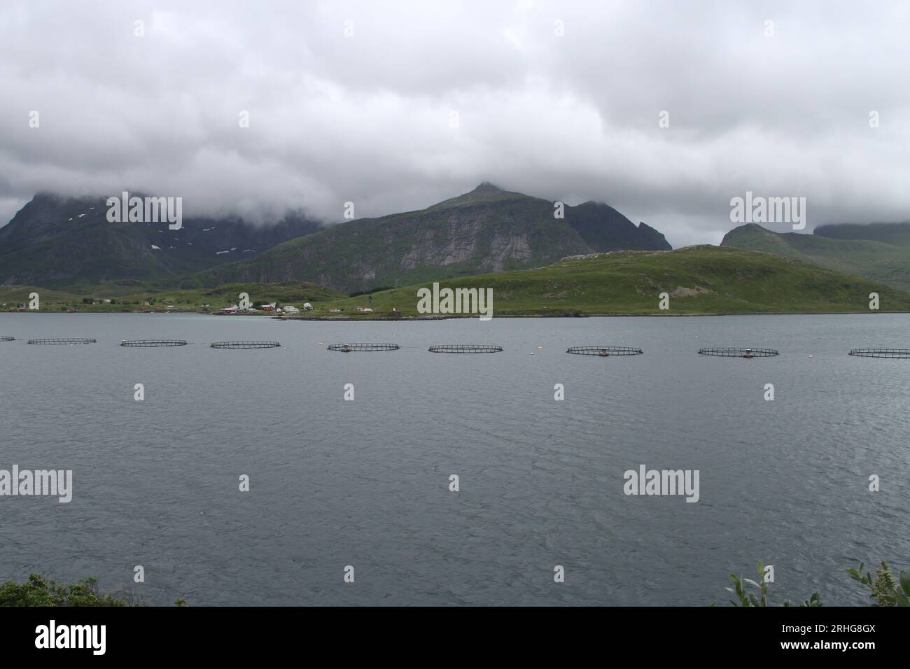 Lofoten peninsula, Norway, Mountains, lakes, and fjords Stock Photo - Alamy