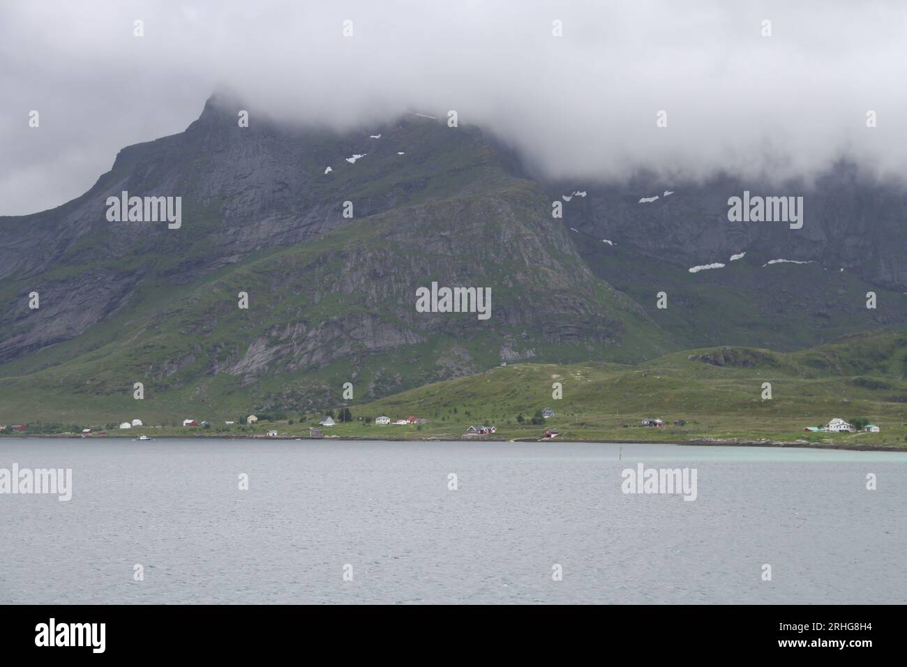 Lofoten peninsula, Norway, Mountains, lakes, and fjords Stock Photo - Alamy