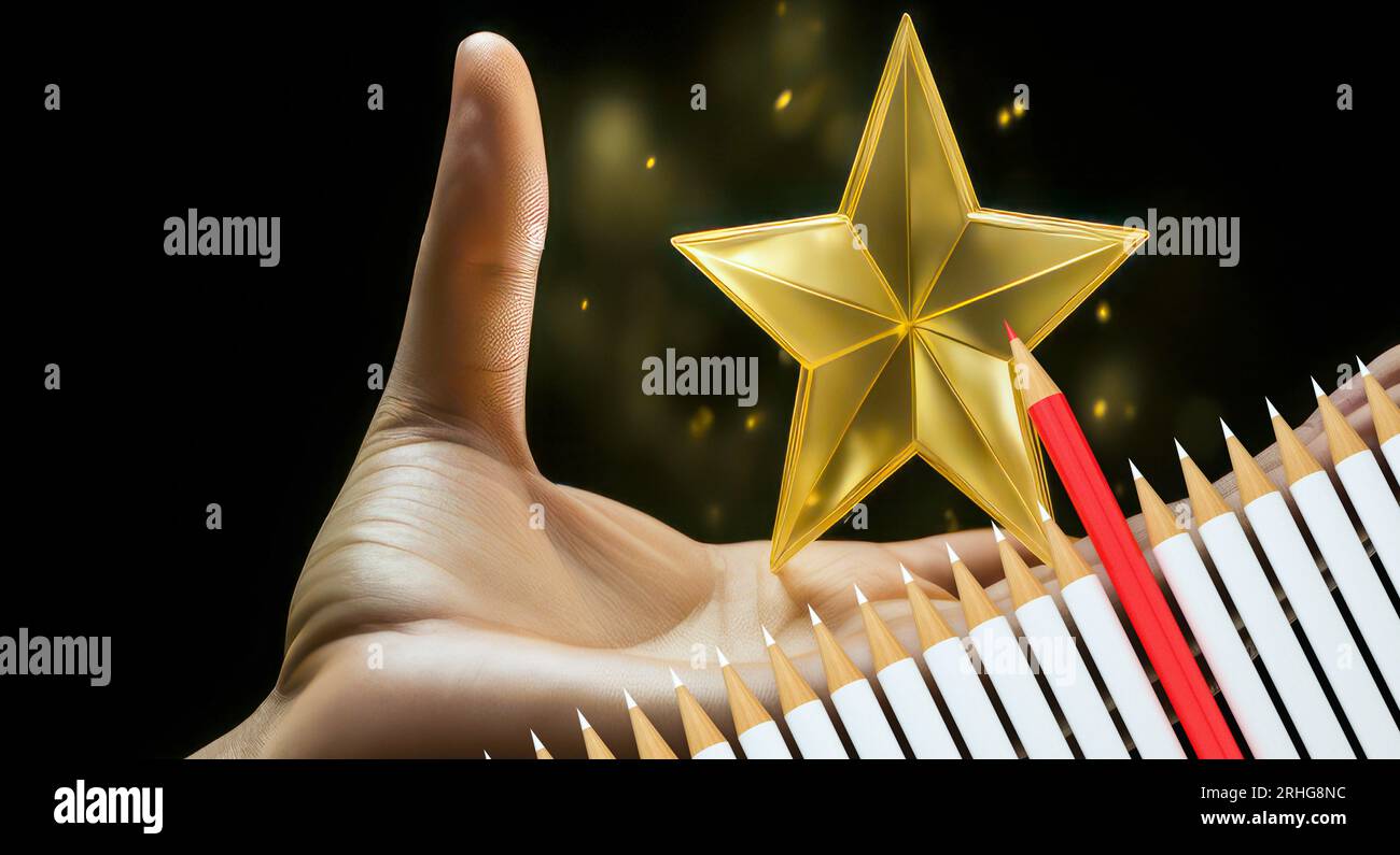 hand holding star , leadership concept Stock Photo - Alamy