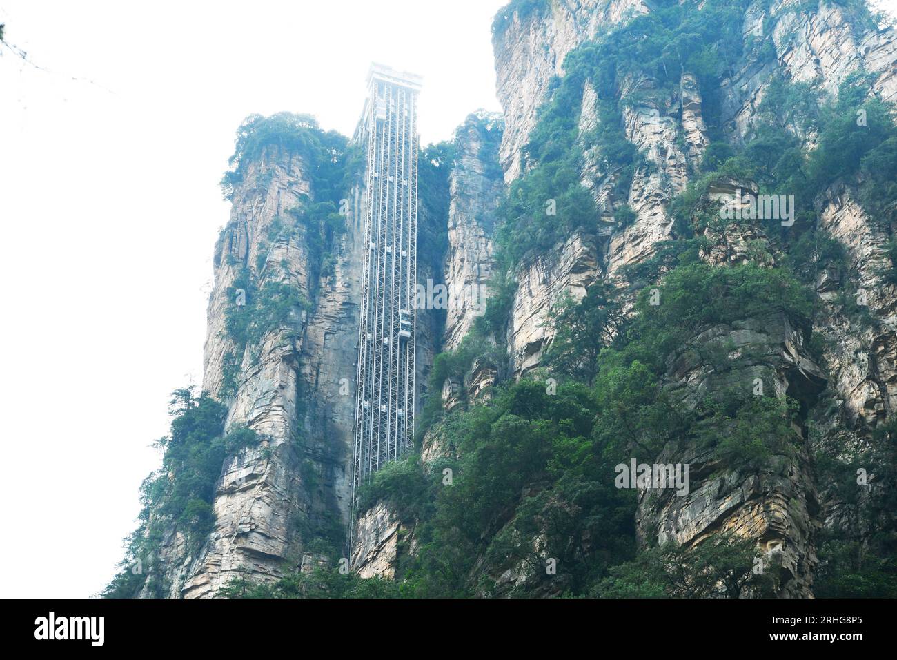 ZHANGJIAJIE, CHINA - AUGUST 9, 2023 - Tourists visit the Wulingyuan ...