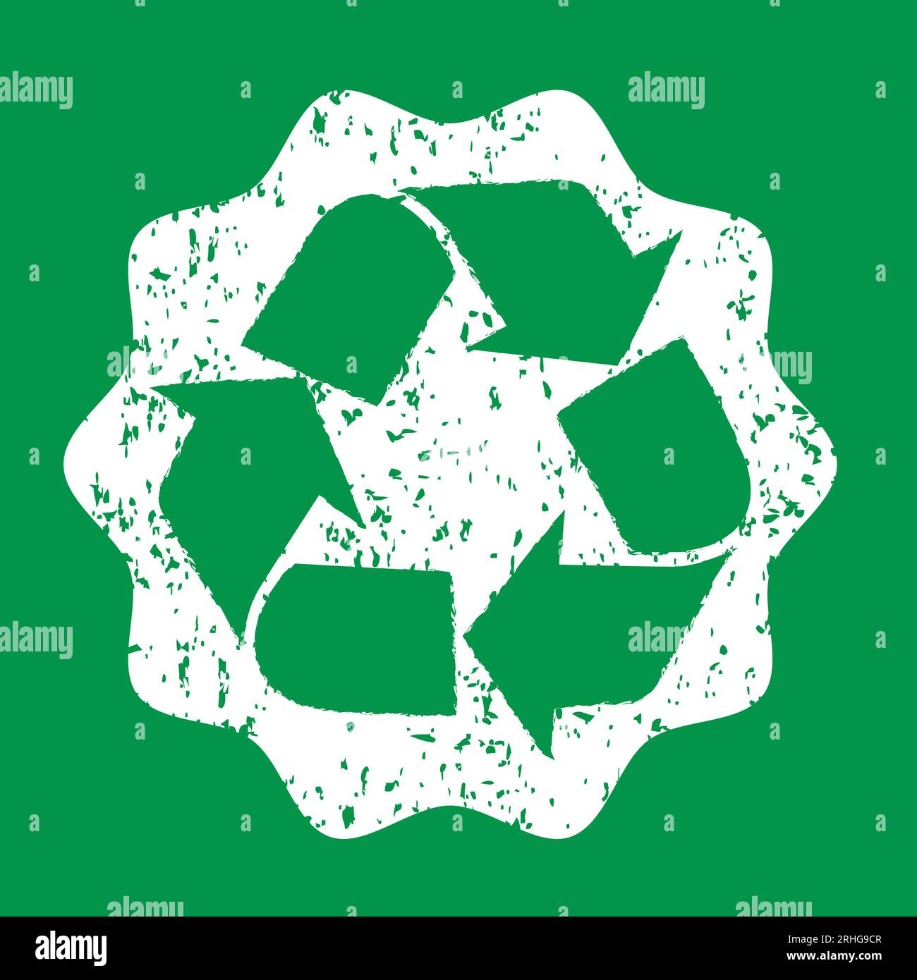 vector green set of recycled signs Stock Vector Image & Art - Alamy