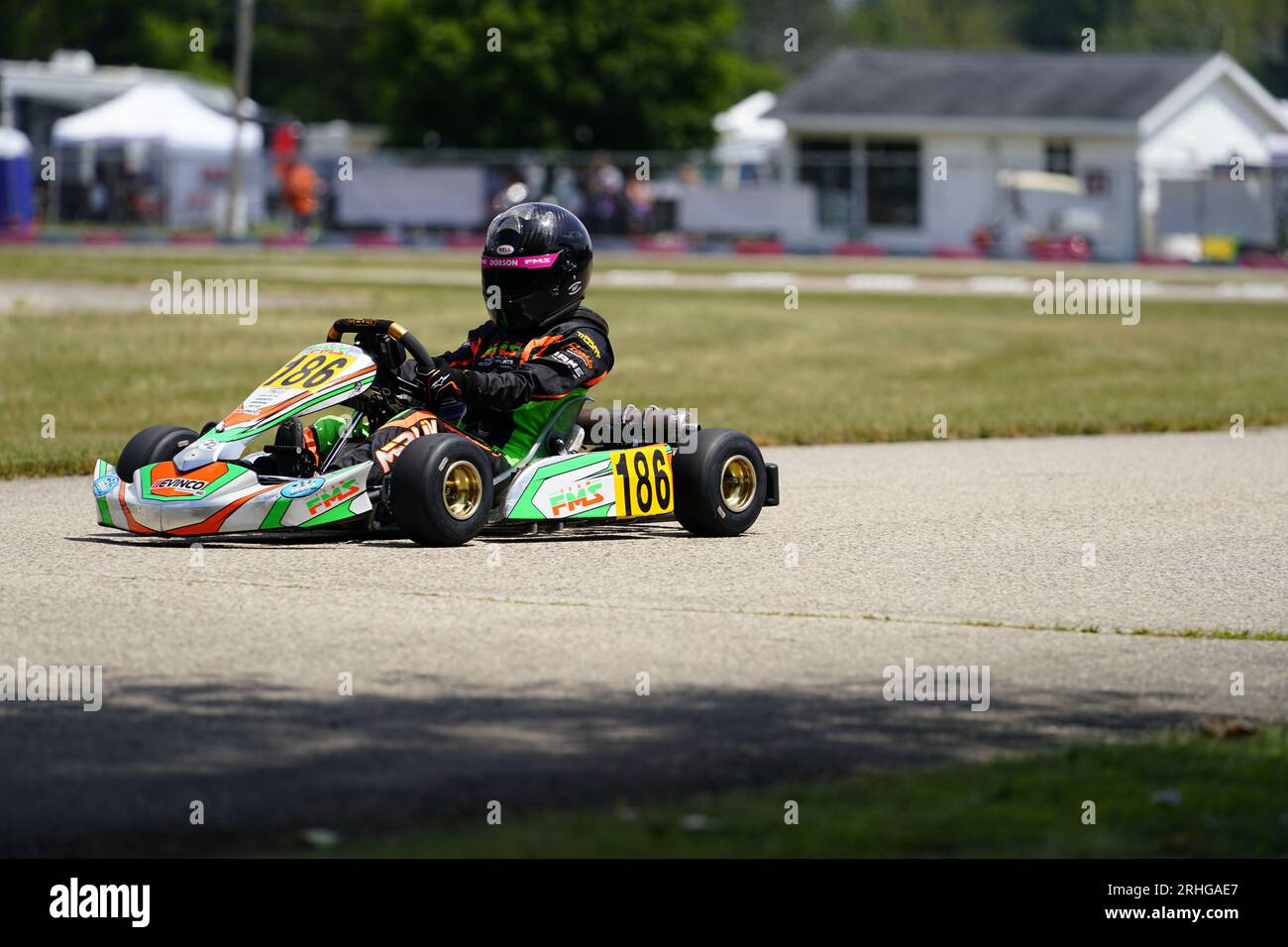 Adult go-kart drivers raced in national races at Badger Kart club Wolf ...