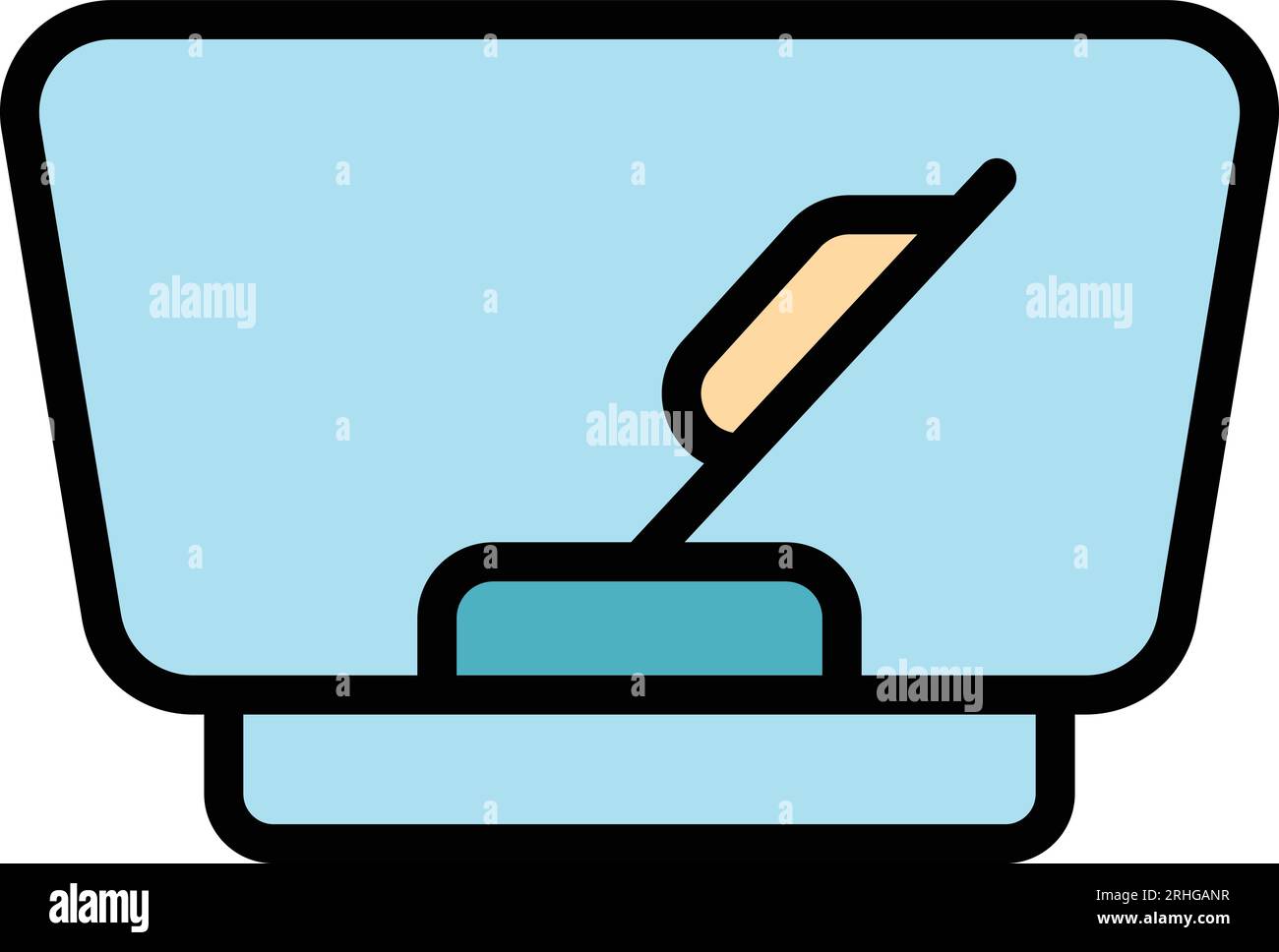Car windshield wiper icon outline vector. Windscreen glass. Window ...
