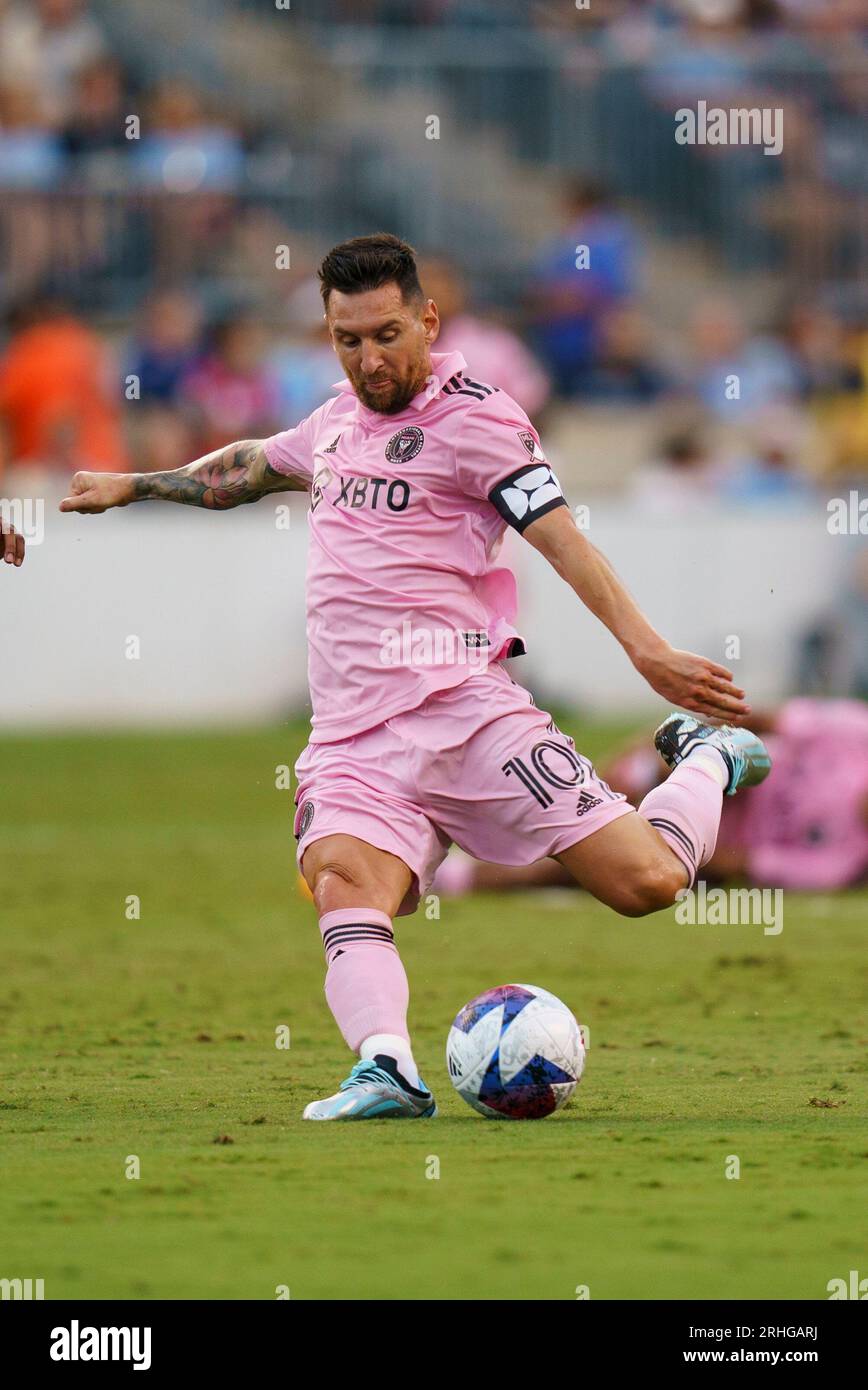 Inter Miami's Lionel Messi in action during the Leagues Cup semifinals ...