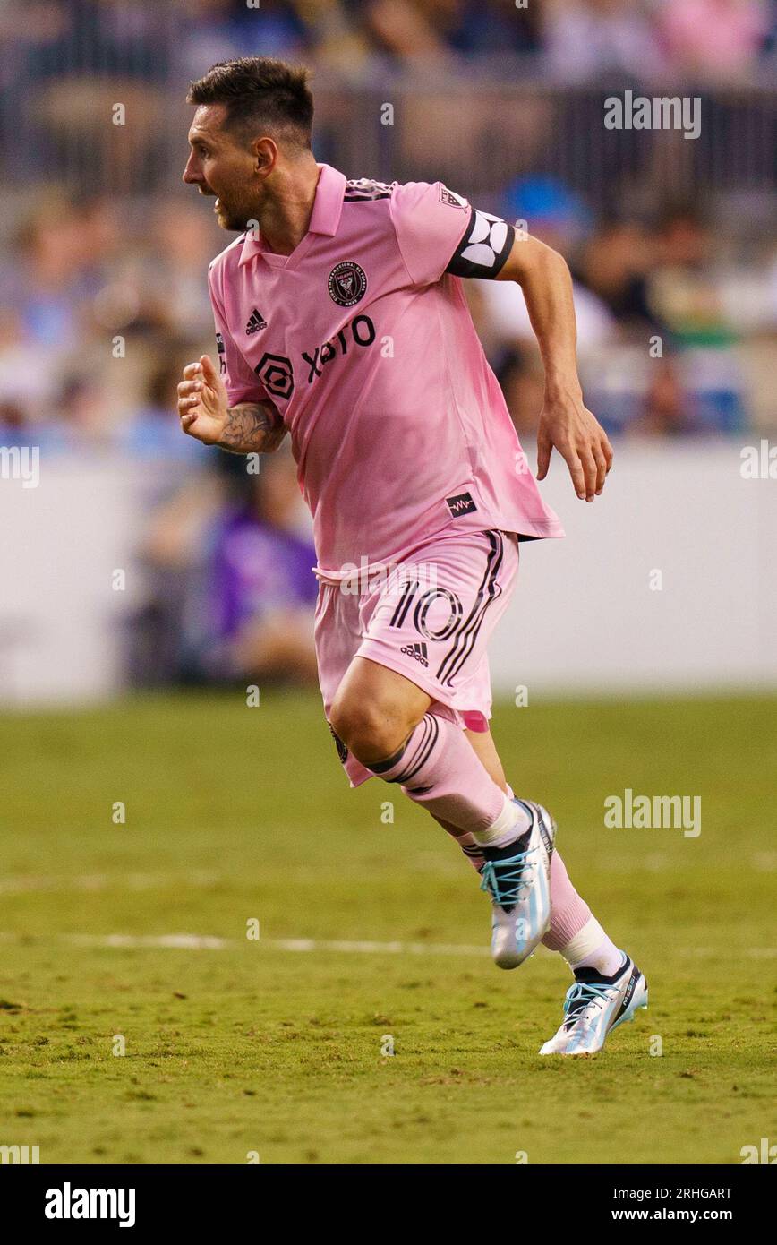 Inter Miami's Lionel Messi in action during the Leagues Cup semifinals ...