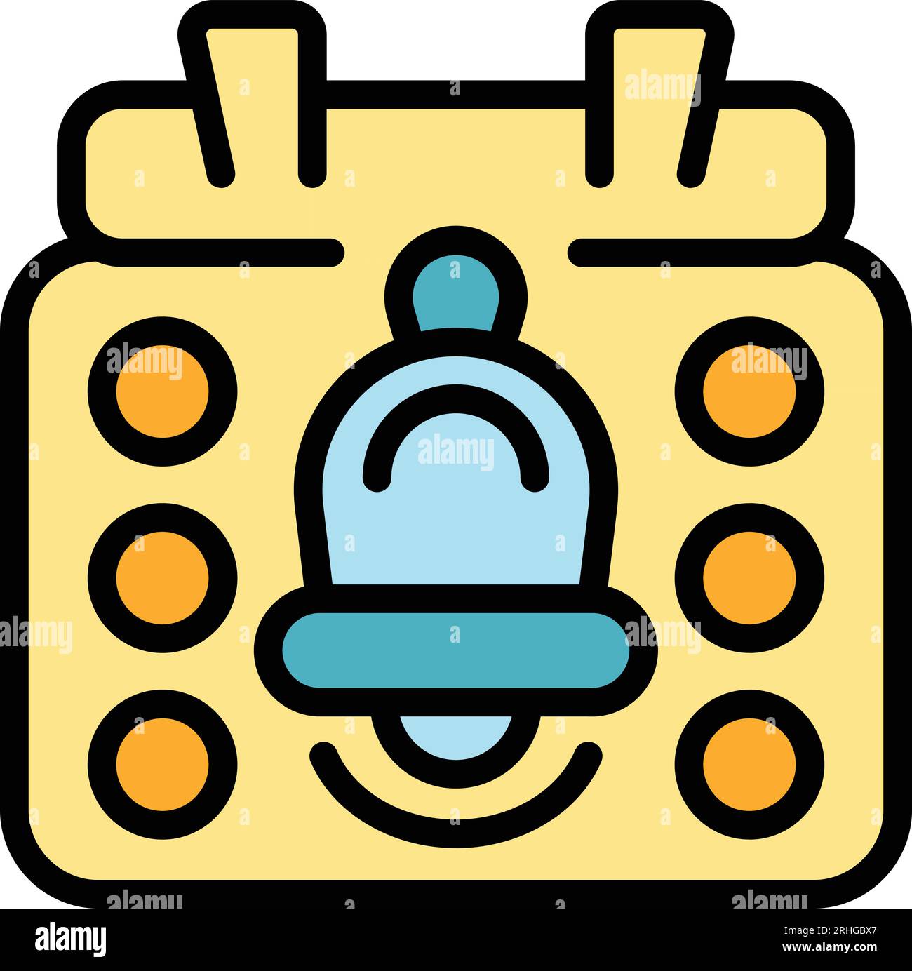 Calendar notification offer icon outline vector. Contract order. Letter ...