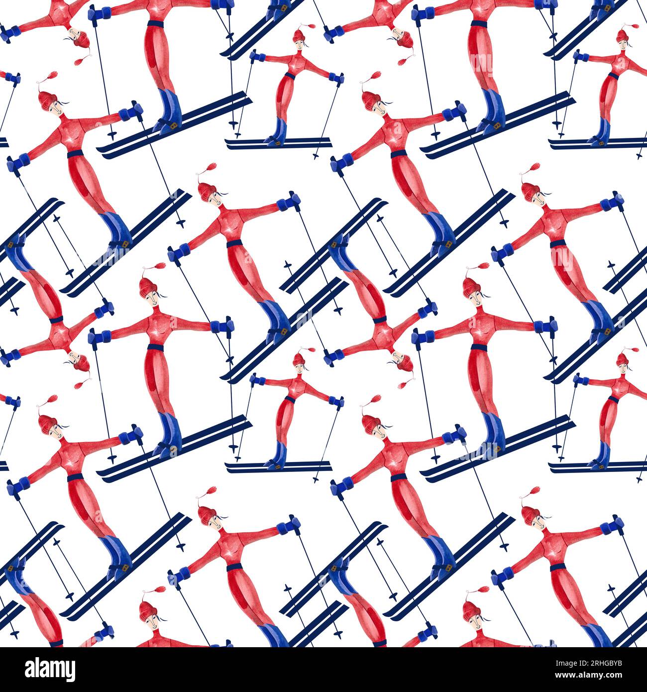 White background skiers Cut Out Stock Images & Pictures - Alamy