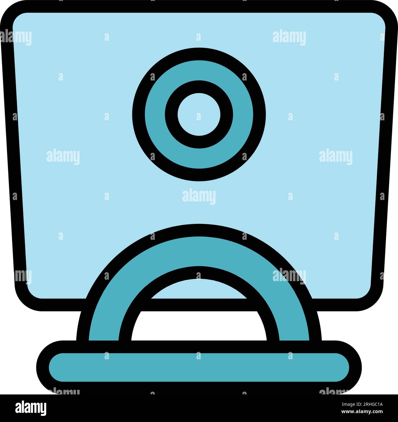 Spine laptop stand icon outline vector. Computer adjustable. Best work ...