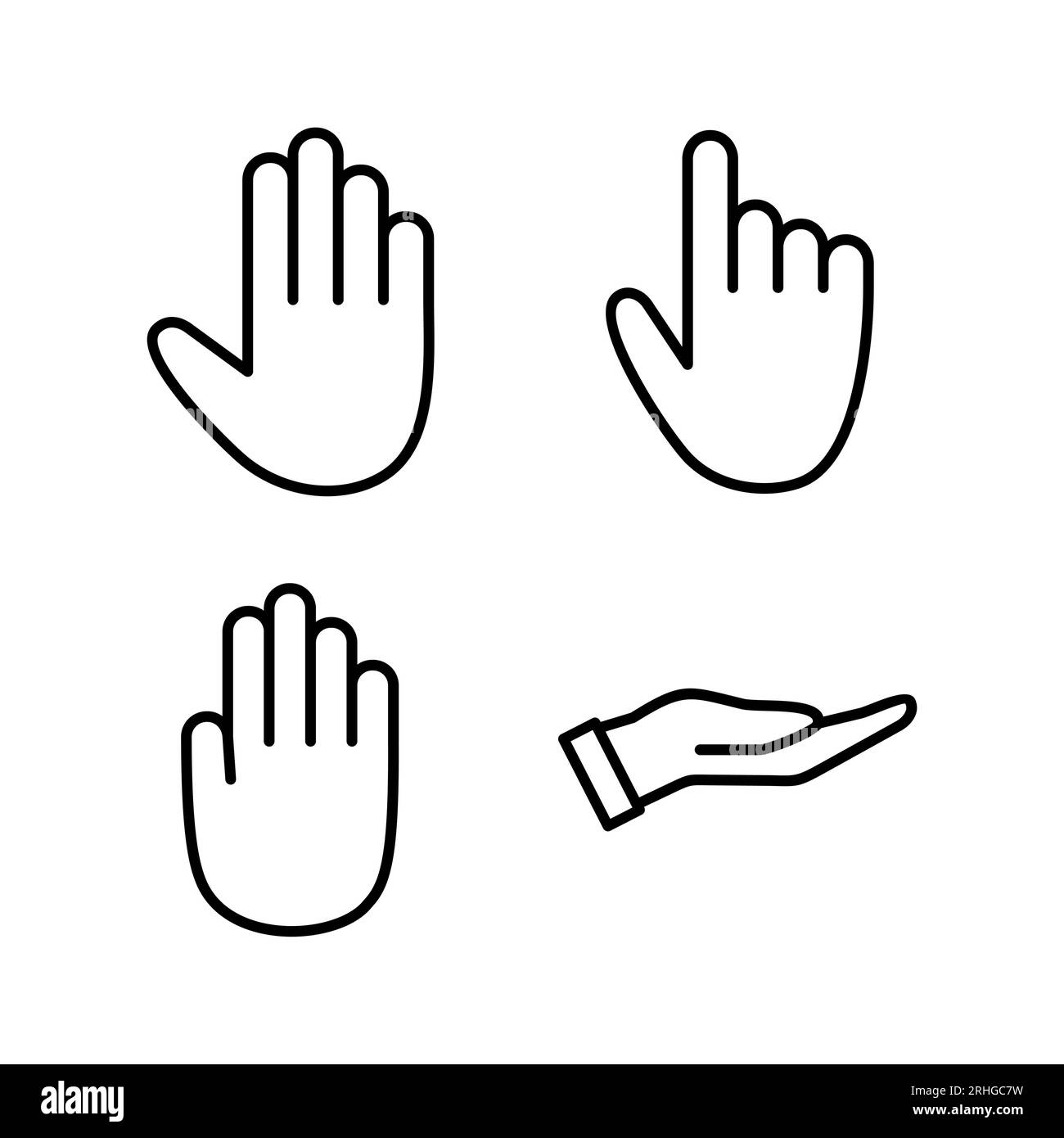 Hand icon vector. hand symbols. palm Stock Vector Image & Art - Alamy
