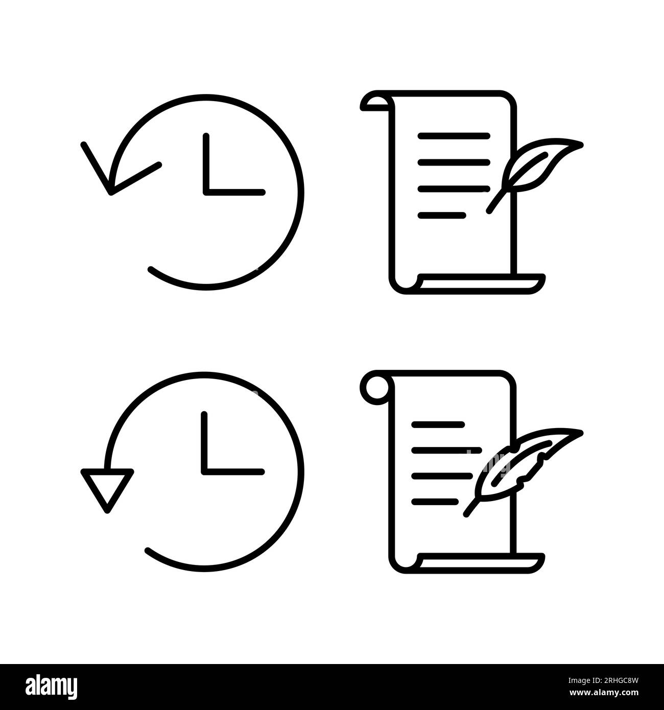 History icon vector. redo history icon Stock Vector Image & Art - Alamy