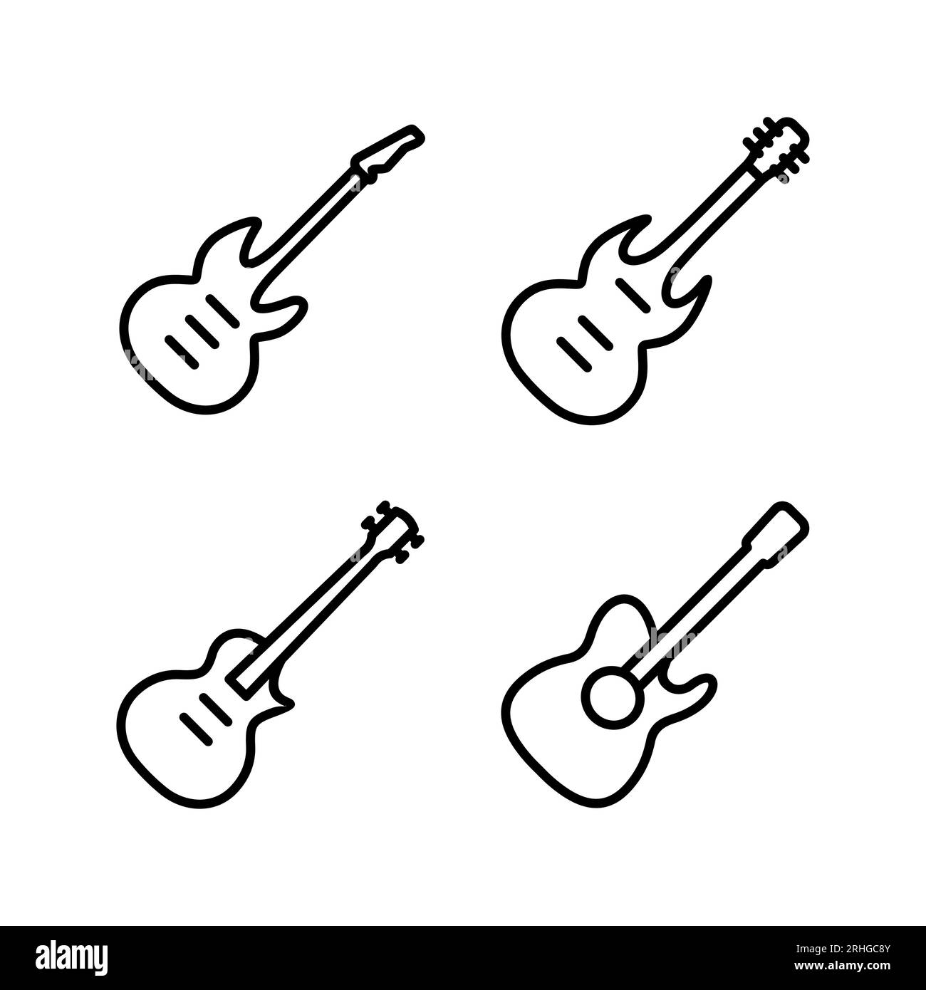 Guitar icon vector. musical instrument sign Stock Vector Image & Art ...