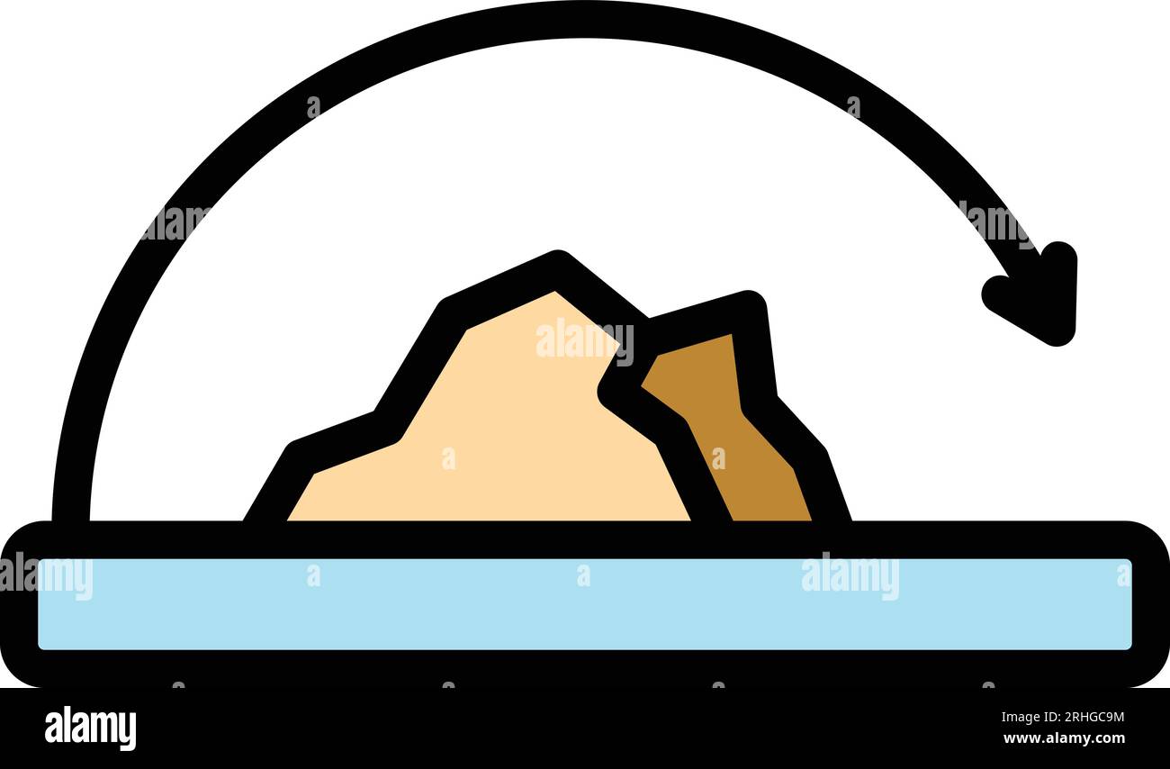 Graph trajectory icon outline vector. Transport pin. Avoid certificate ...