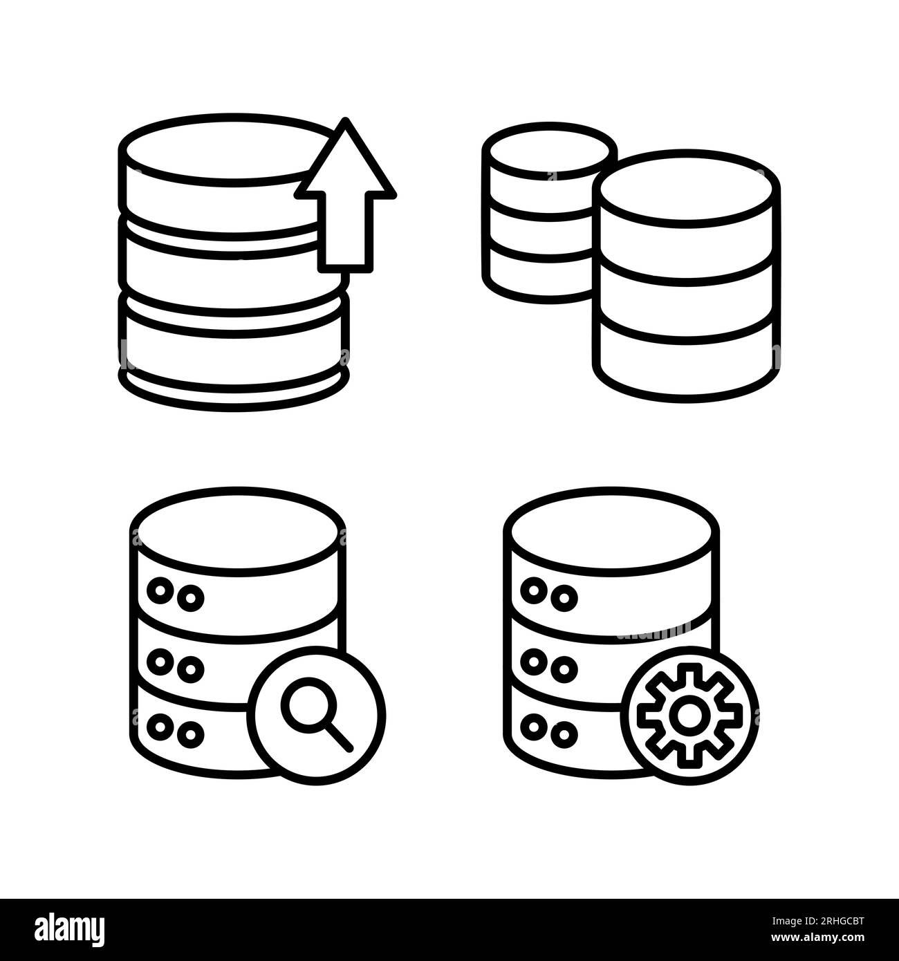 Database Icon Vector Server Icon Storage Stock Vector Image And Art Alamy