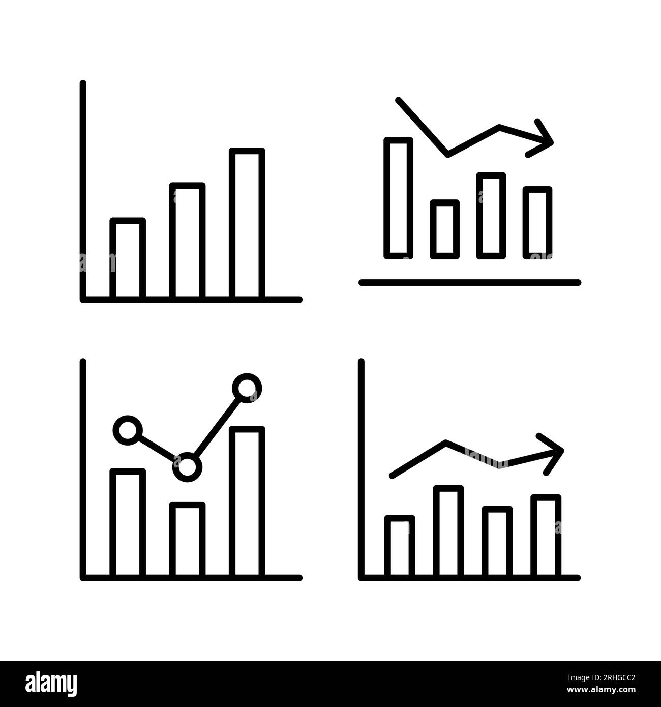 Growing graph Icon vector. Chart icon. Graph Icon Stock Vector Image ...