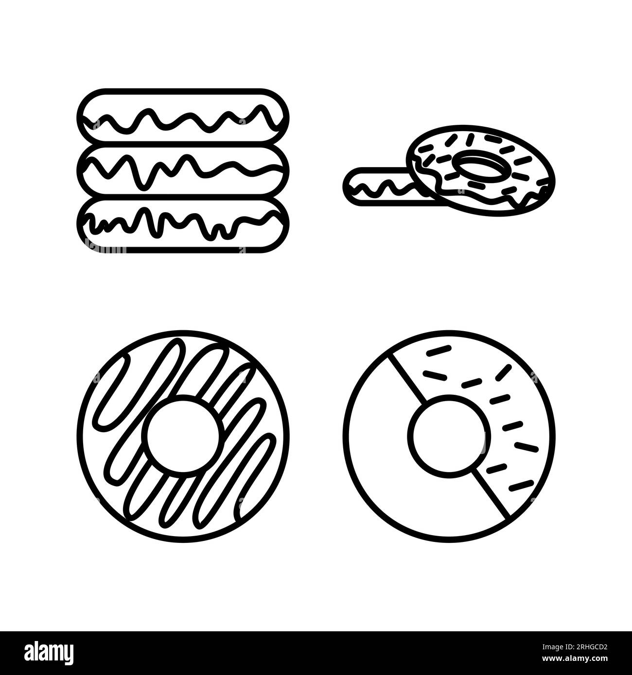 Donut icon vector. doughnut icon. donut logo Stock Vector Image & Art ...
