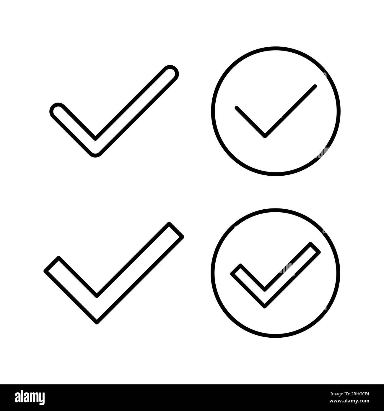 check icon vector. check mark icon. check list button icon Stock Vector Image & Art - Alamy