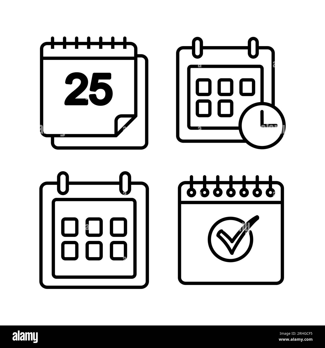 calendar icon vector. Calender symbol Stock Vector Image & Art - Alamy