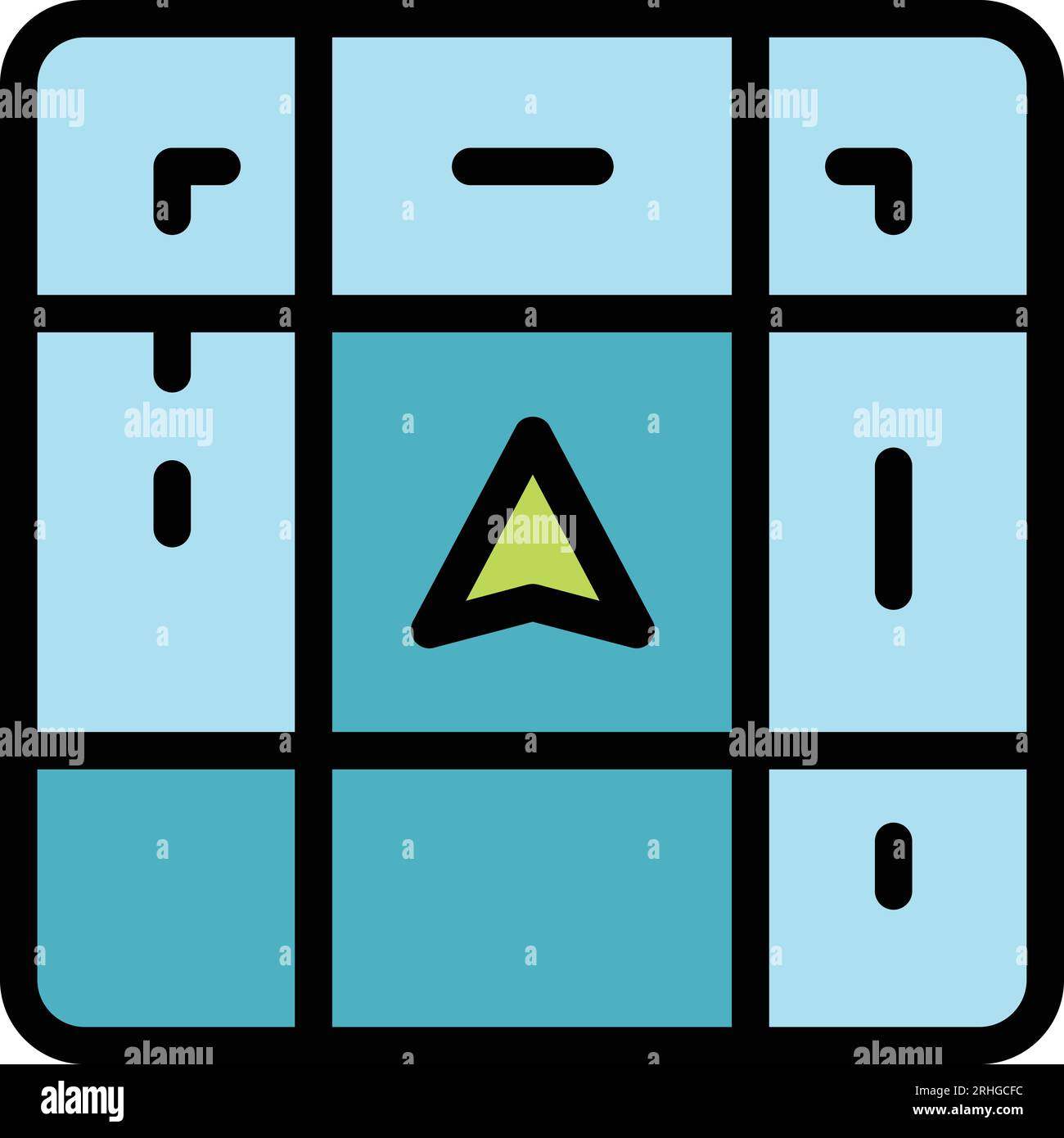 Check motion icon outline vector. Trajectory path. Degree arrow color ...