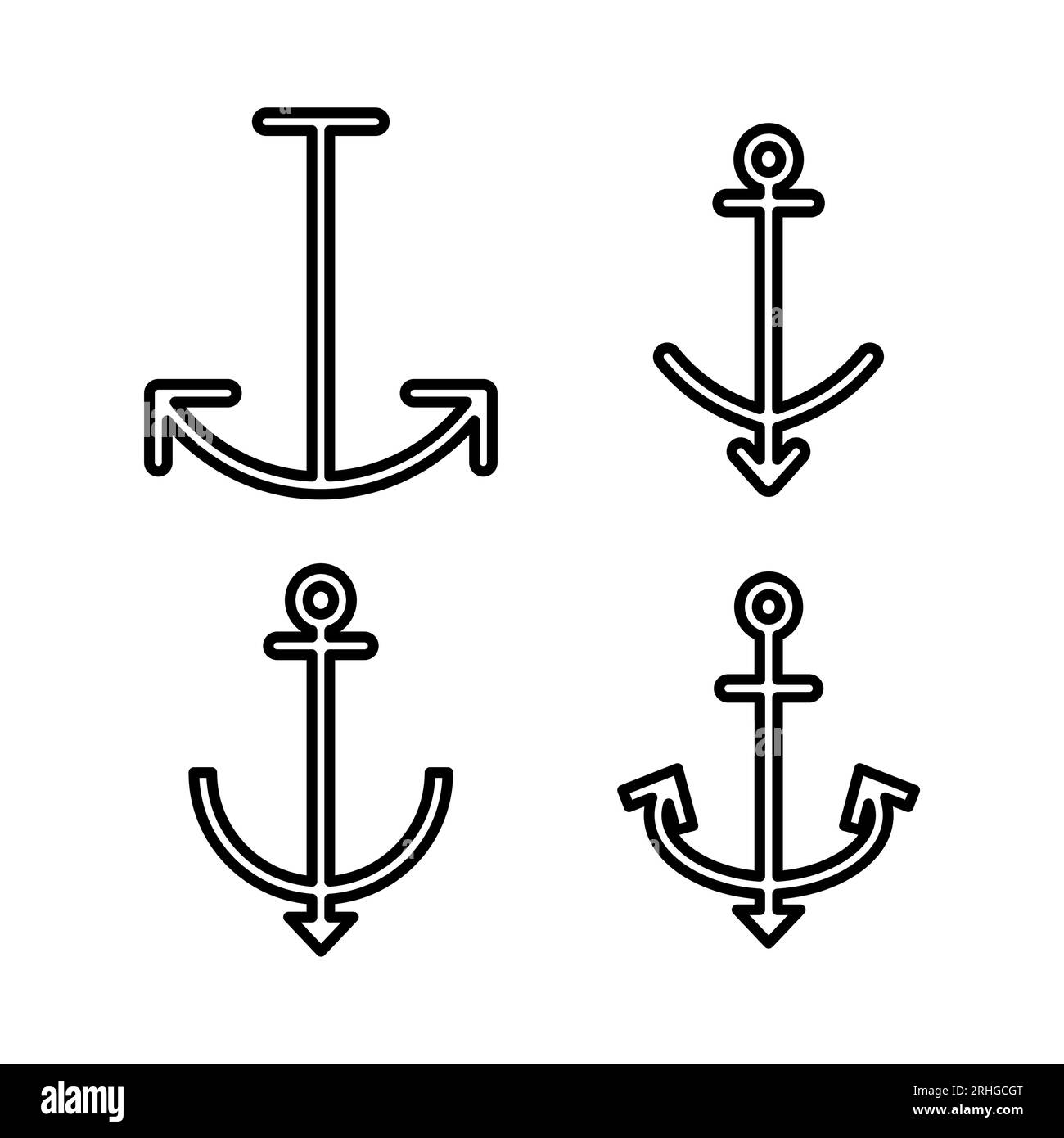 Anchor icon vector. Anchor sign. marine symbol Stock Vector Image & Art ...