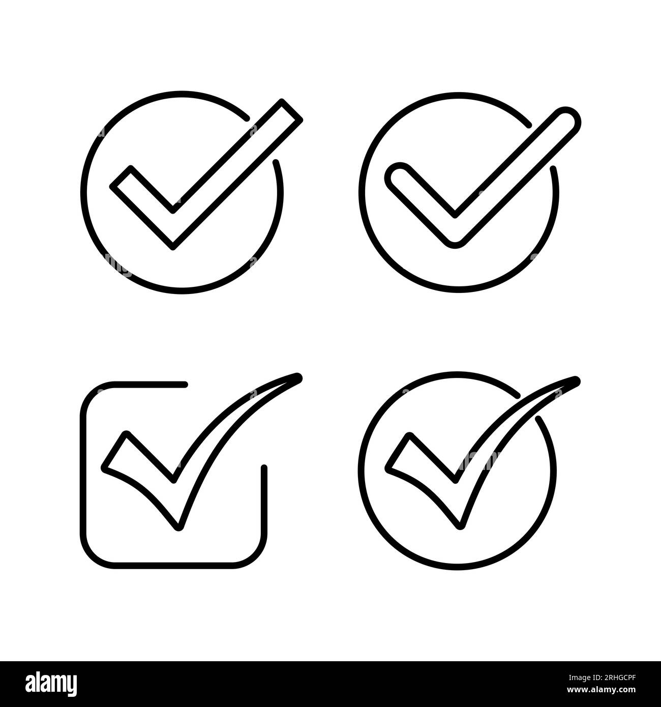 check icon vector. check mark icon. check list button icon Stock Vector ...