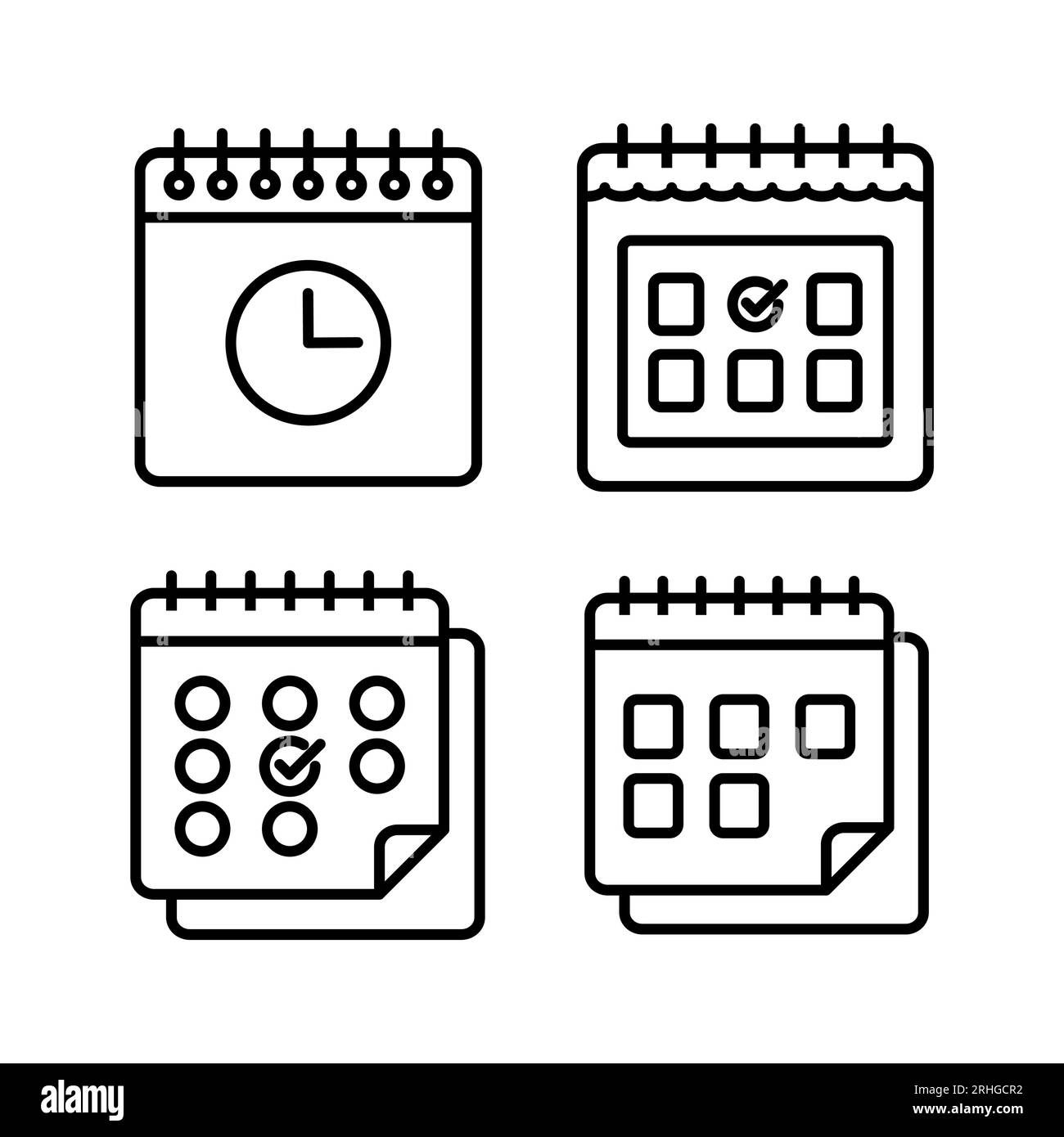 calendar icon vector. Calender symbol Stock Vector Image & Art - Alamy
