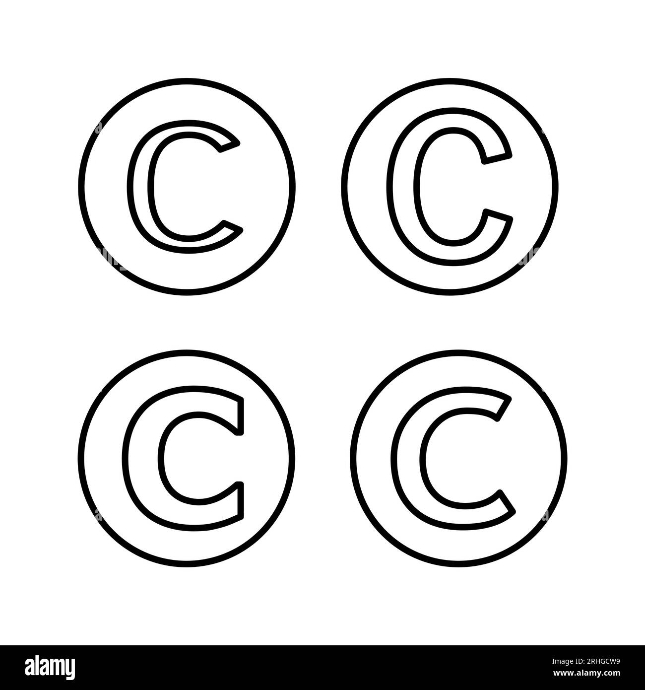 Copyright icon vector. copyright symbol Stock Vector Image & Art - Alamy