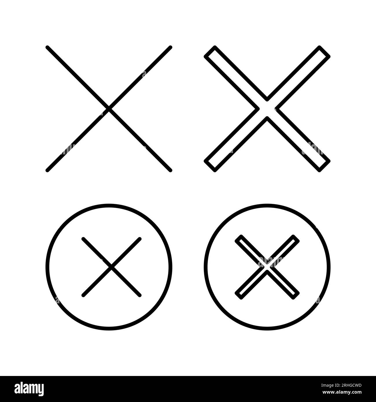 Close vector icon. Delete icon. remove, cancel, exit symbol Stock ...