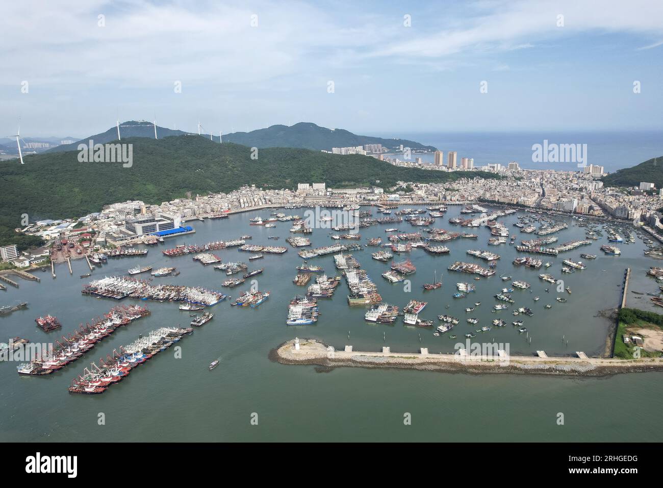 **CHINESE MAINLAND, HONG KONG, MACAU AND TAIWAN OUT** Aerial photo ...