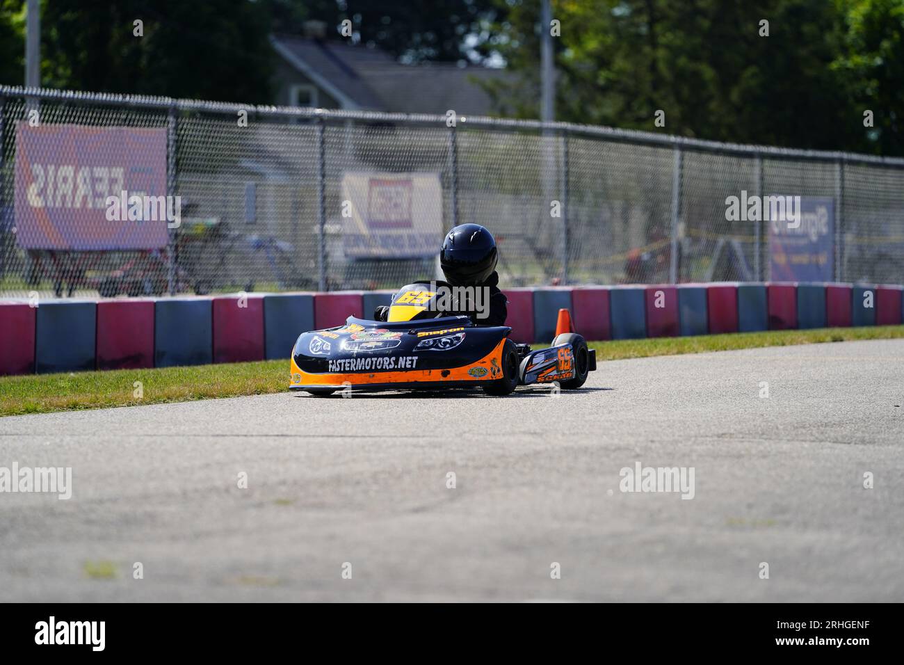 Adult go-kart drivers raced in national races at Badger Kart club Wolf ...