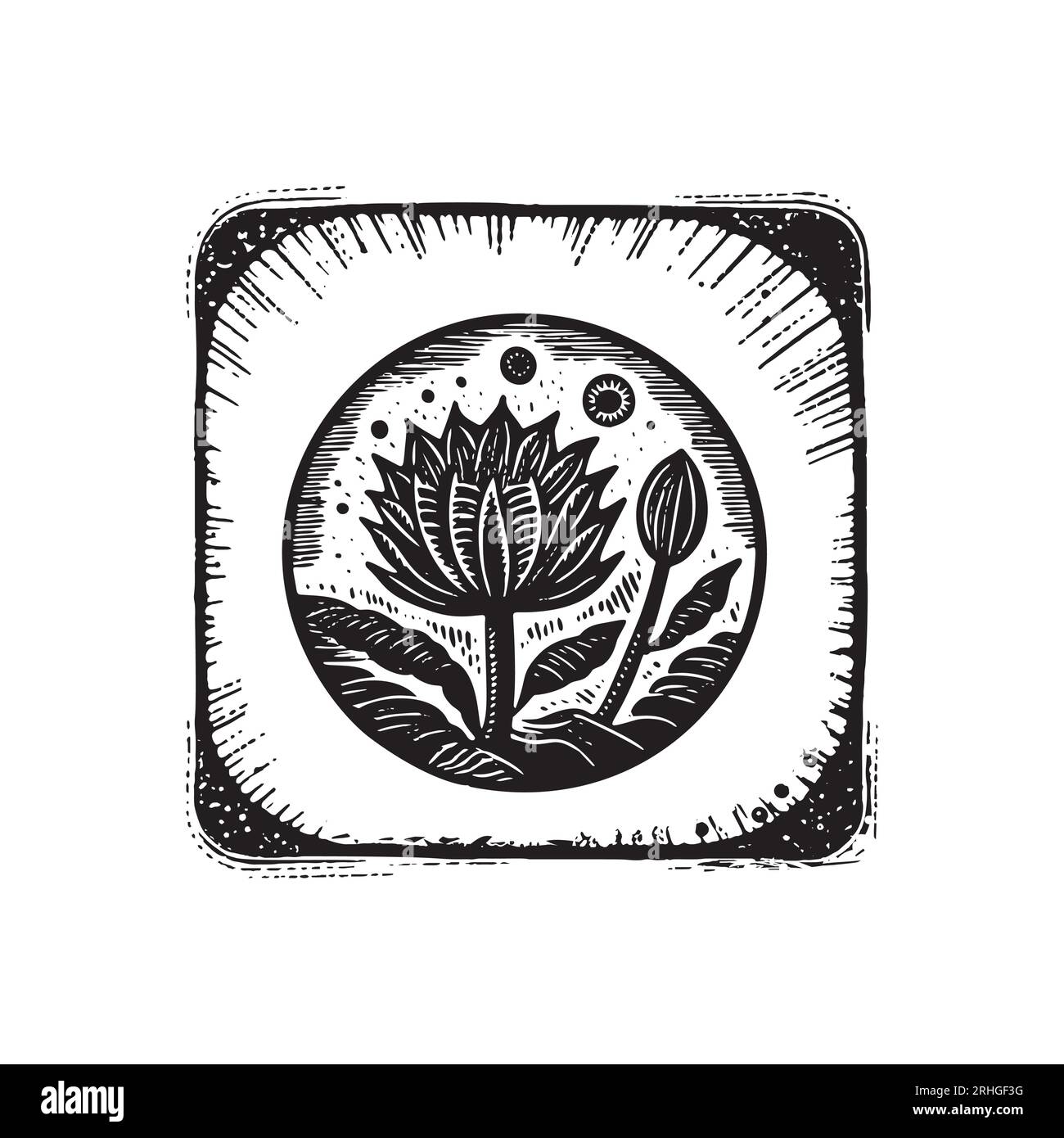 Hand carved linocut hi-res stock photography and images - Alamy