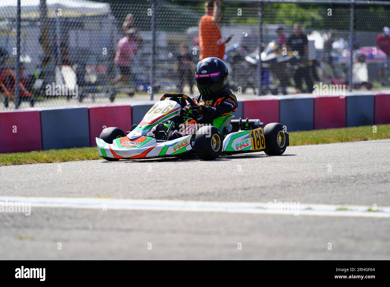 Adult go-kart drivers raced in national races at Badger Kart club Wolf ...
