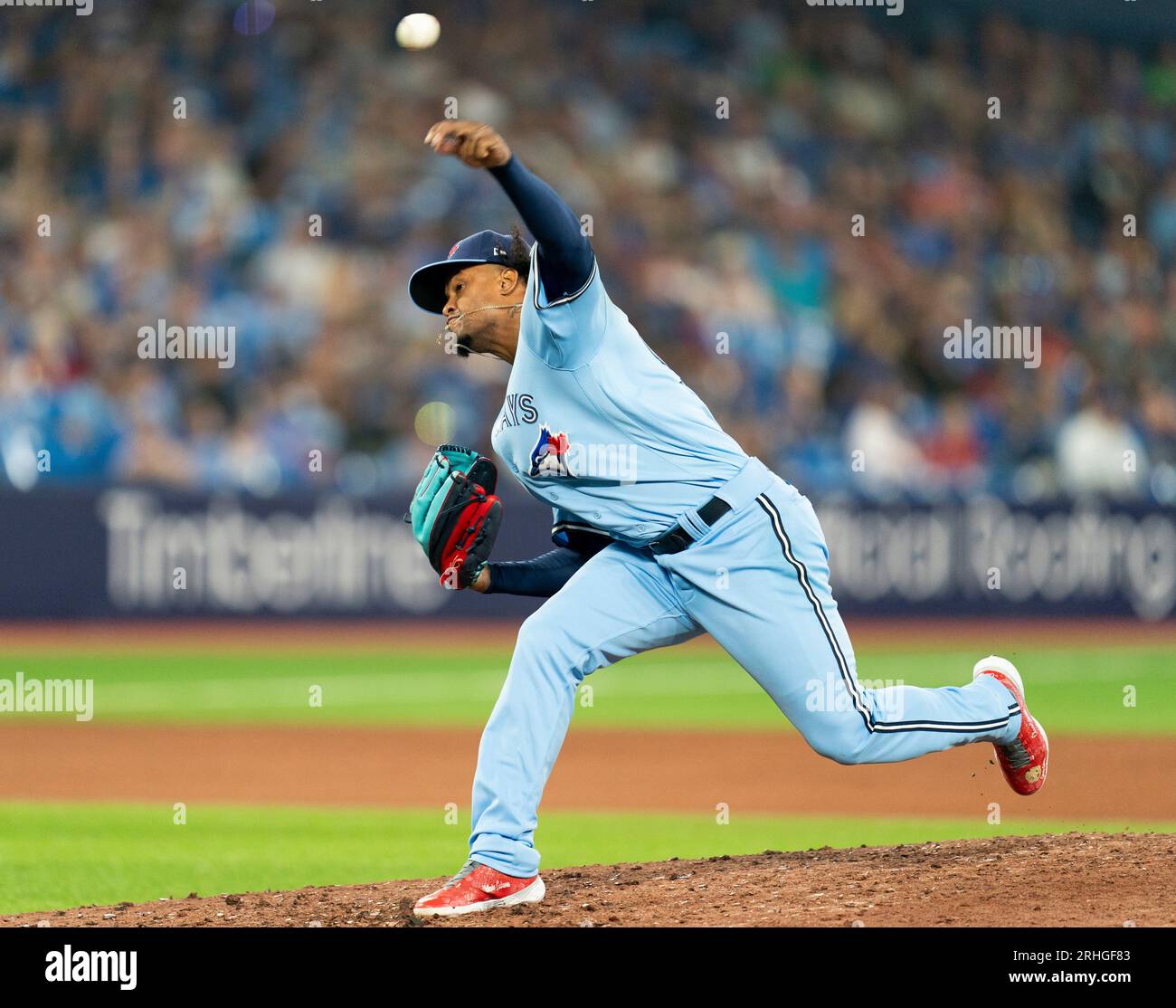 Toronto, Canada. 16th Aug, 2023. Toronto Blue Jays relief pitcher ...