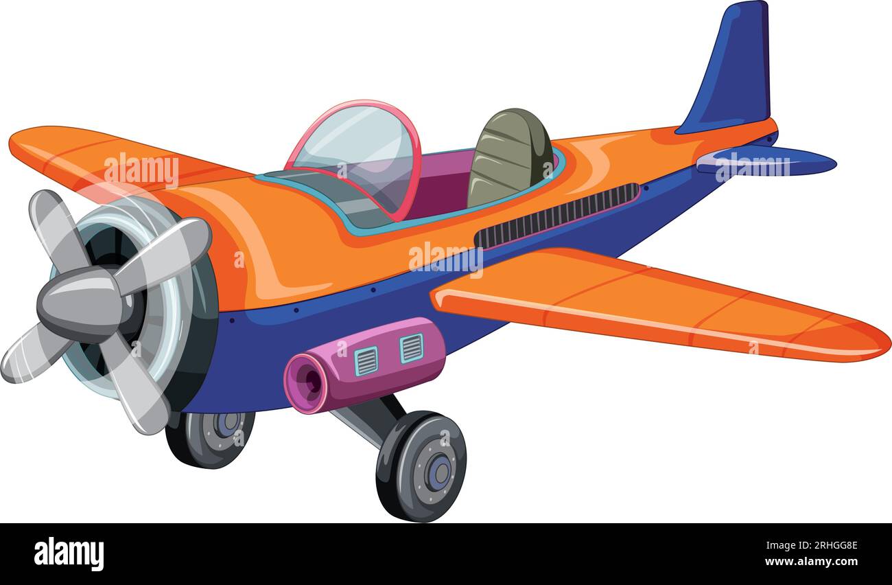 Isolated jet plane cartoon illustration Stock Vector Image & Art - Alamy