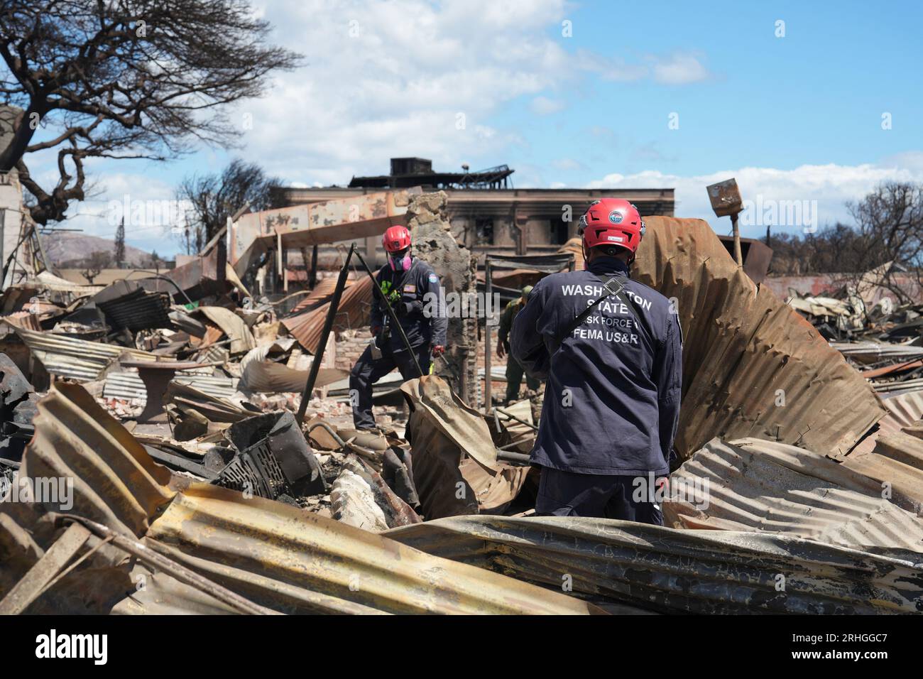 Lahaina, Hawaii (Aug. 14, 2023) - FEMA Urban Search and Rescue teams ...