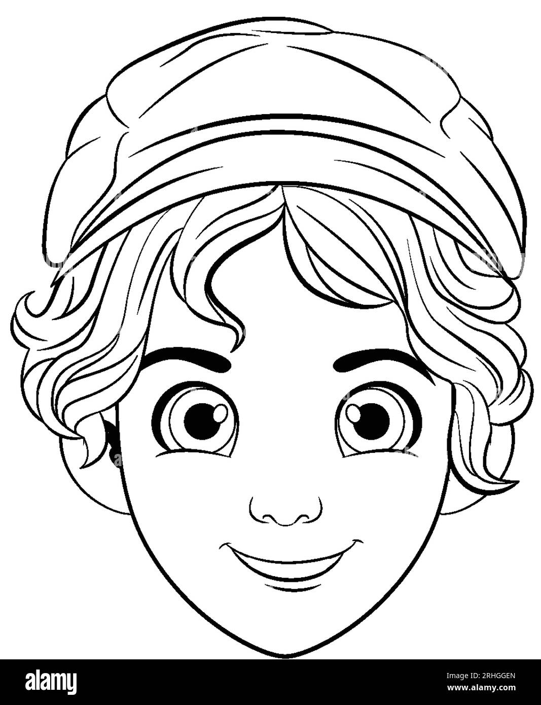 Male character wearing face Black and White Stock Photos & Images - Alamy