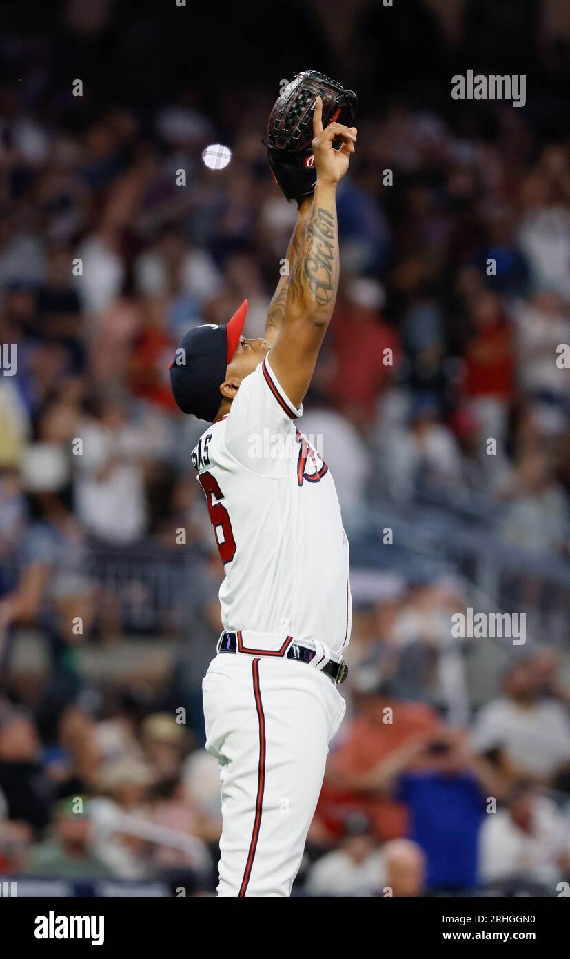 Atlanta, United States. 16th Aug, 2023. Atlanta Braves relief pitcher ...