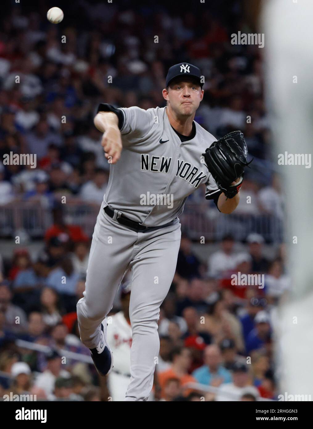 Atlanta, United States. 16th Aug, 2023. New York Yankees relief pitcher ...