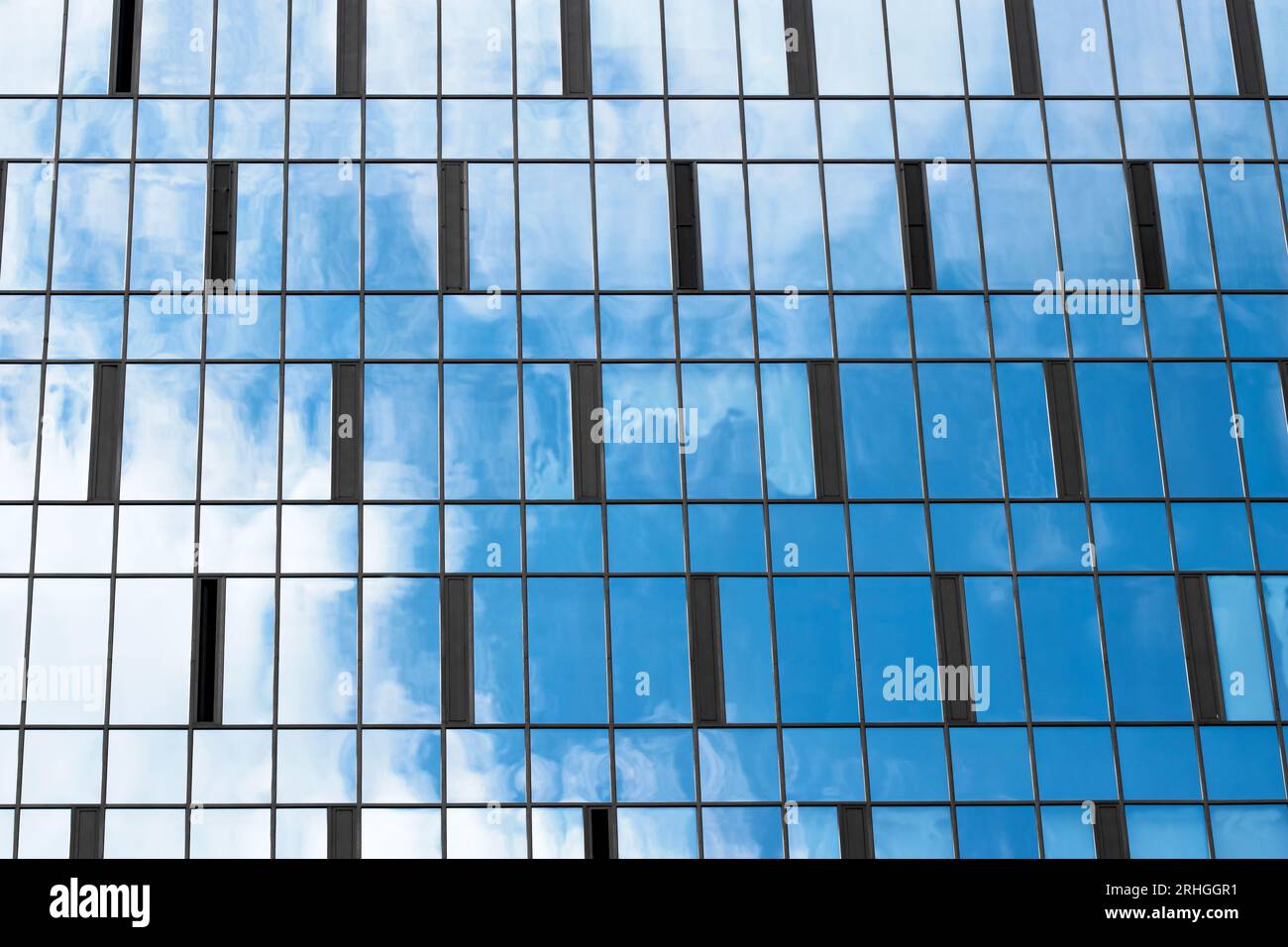 Modern building with glass windows. Corporate Buildings. Office space ...