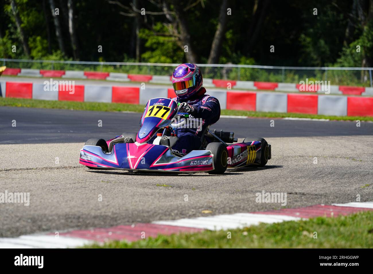 Adult go-kart drivers raced in national races at Badger Kart club Wolf ...