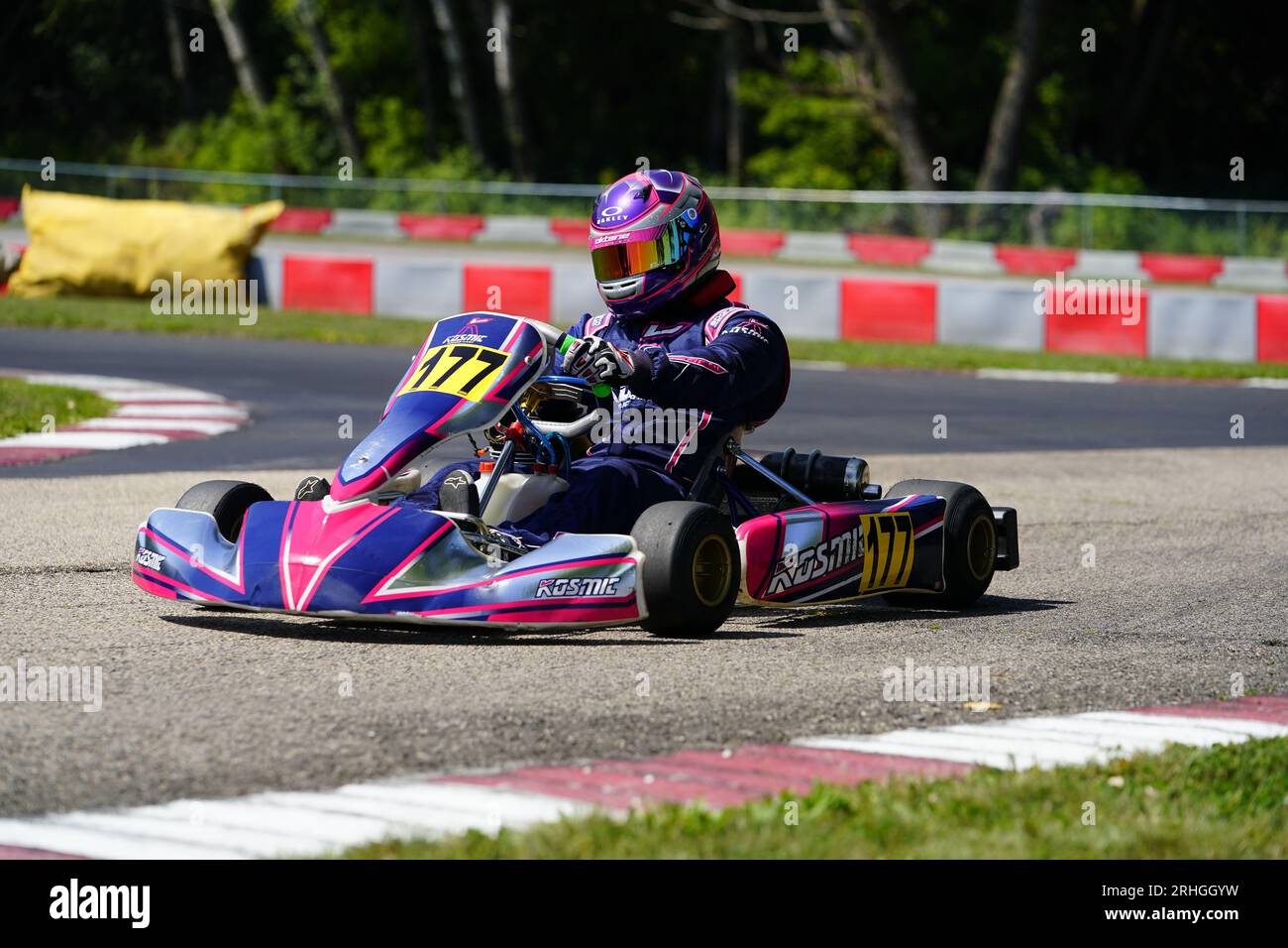 Adult go-kart drivers raced in national races at Badger Kart club Wolf ...
