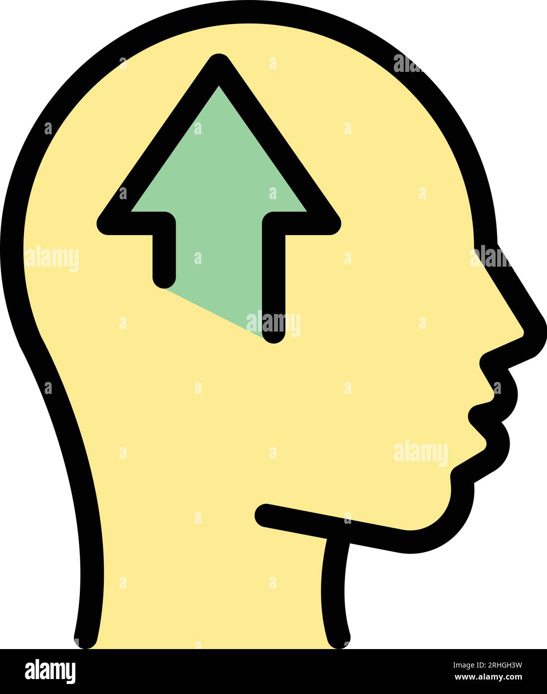 Level up icon outline vector. Client integrity. Honesty vision color ...