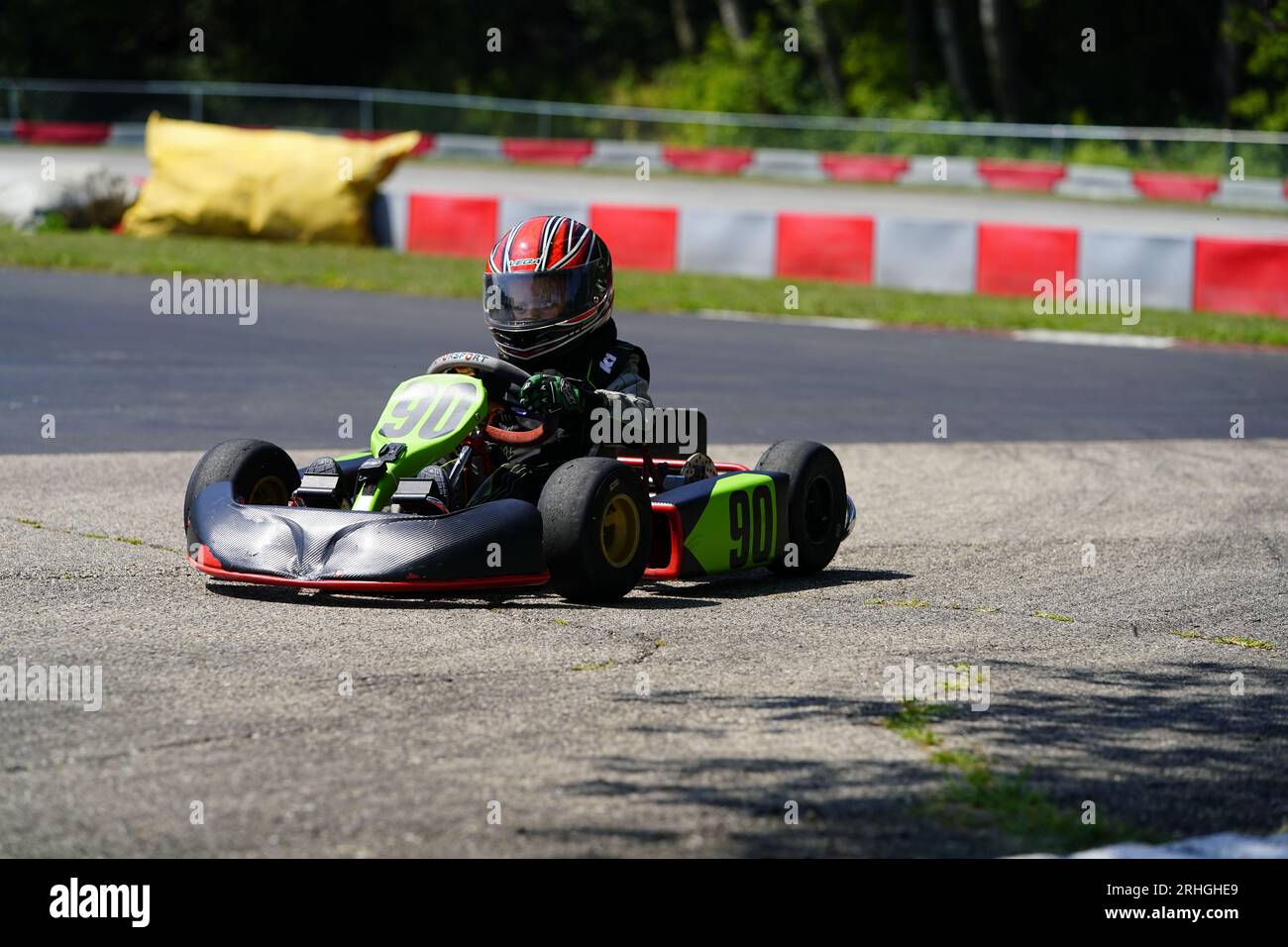 Adult go-kart drivers raced in national races at Badger Kart club Wolf ...