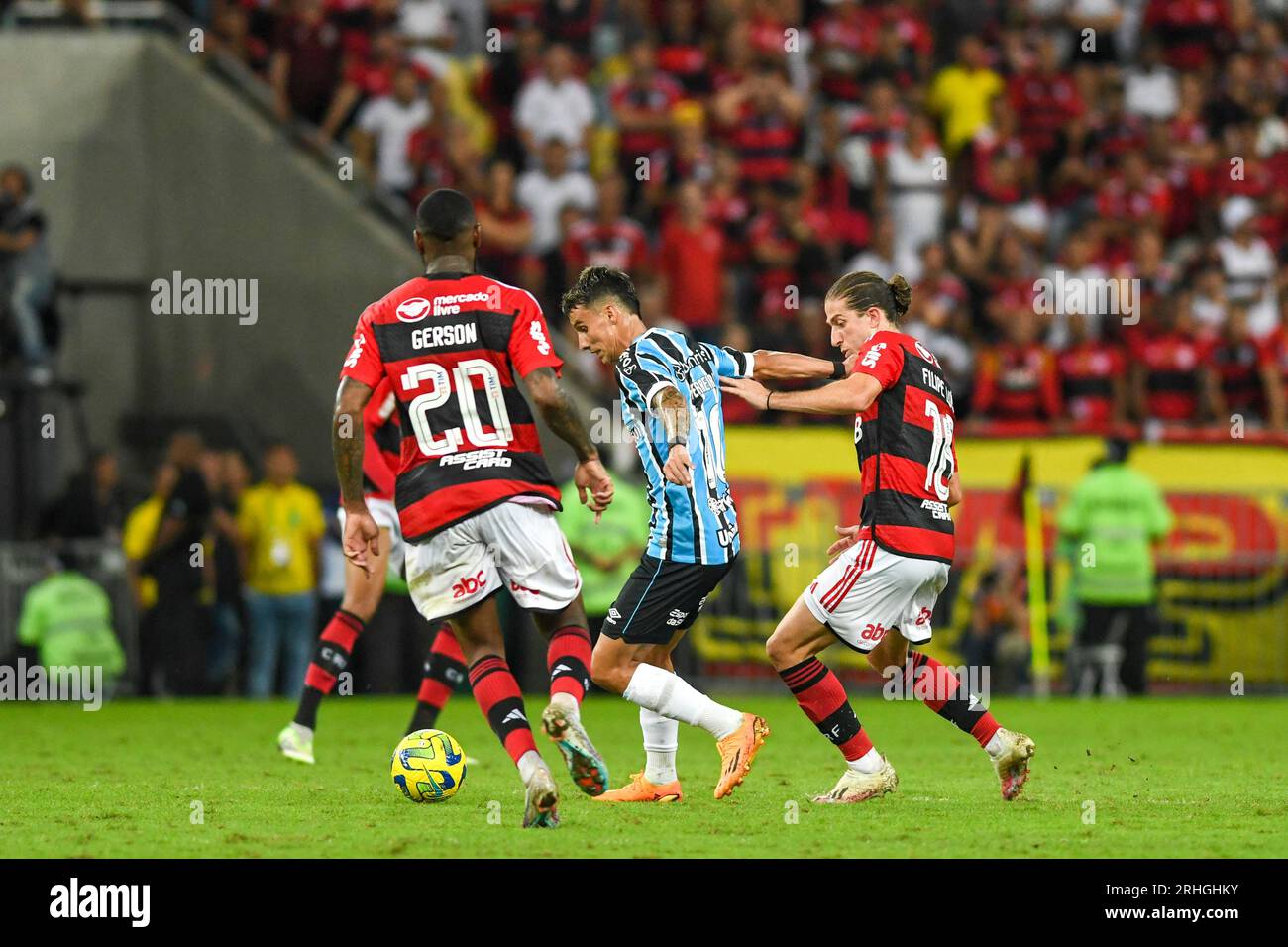 Rio, Brazil - august 16, 2023, Ferreira player in match between ...