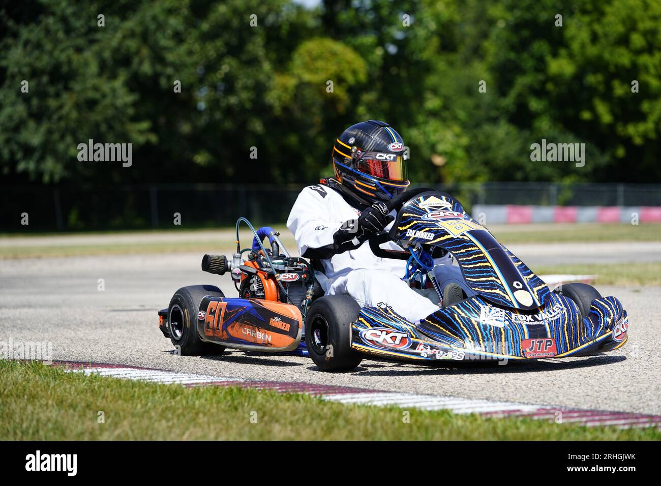 Adult go-kart drivers raced in national races at Badger Kart club Wolf ...
