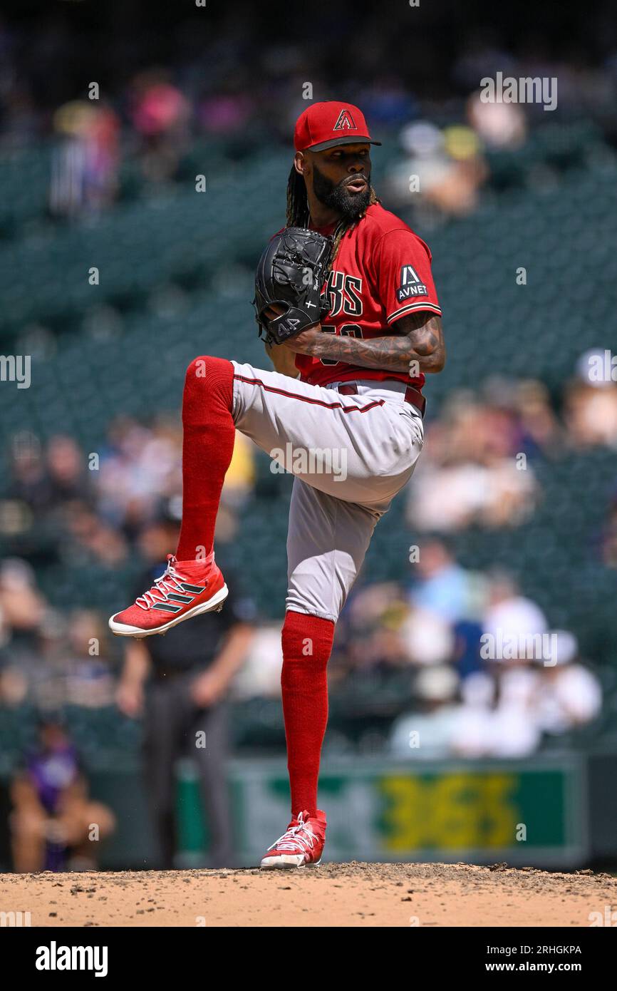 DENVER, CO - AUGUST 16: Arizona Diamondbacks Pitcher Kyle Nelson (50 ...