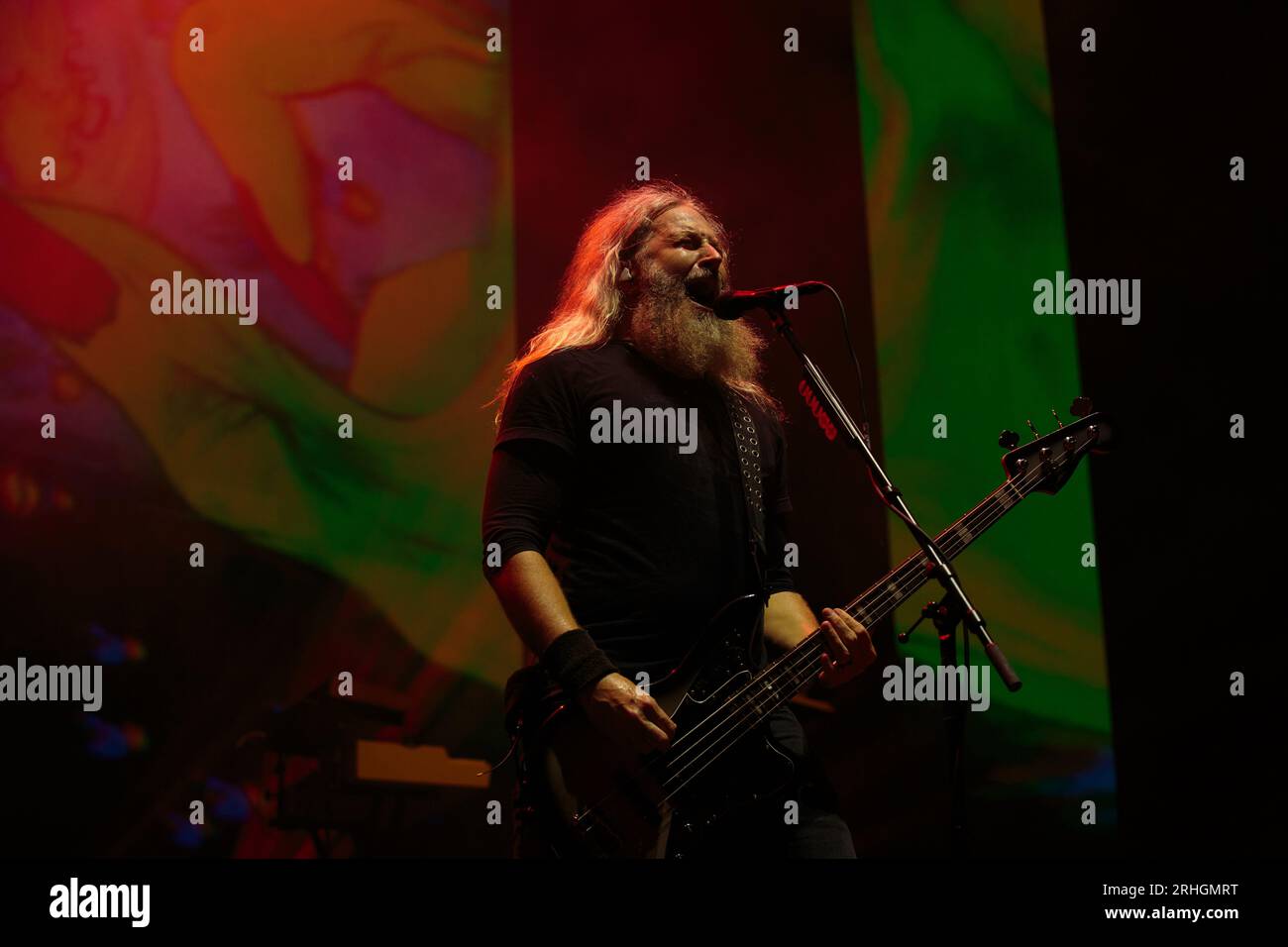 Troy sanders bassist singer mastodon live hi-res stock photography and ...