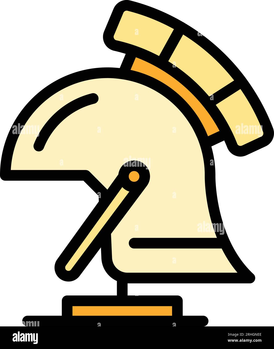 Ancient helmet icon outline vector. Art gallery. Culture artwork color ...