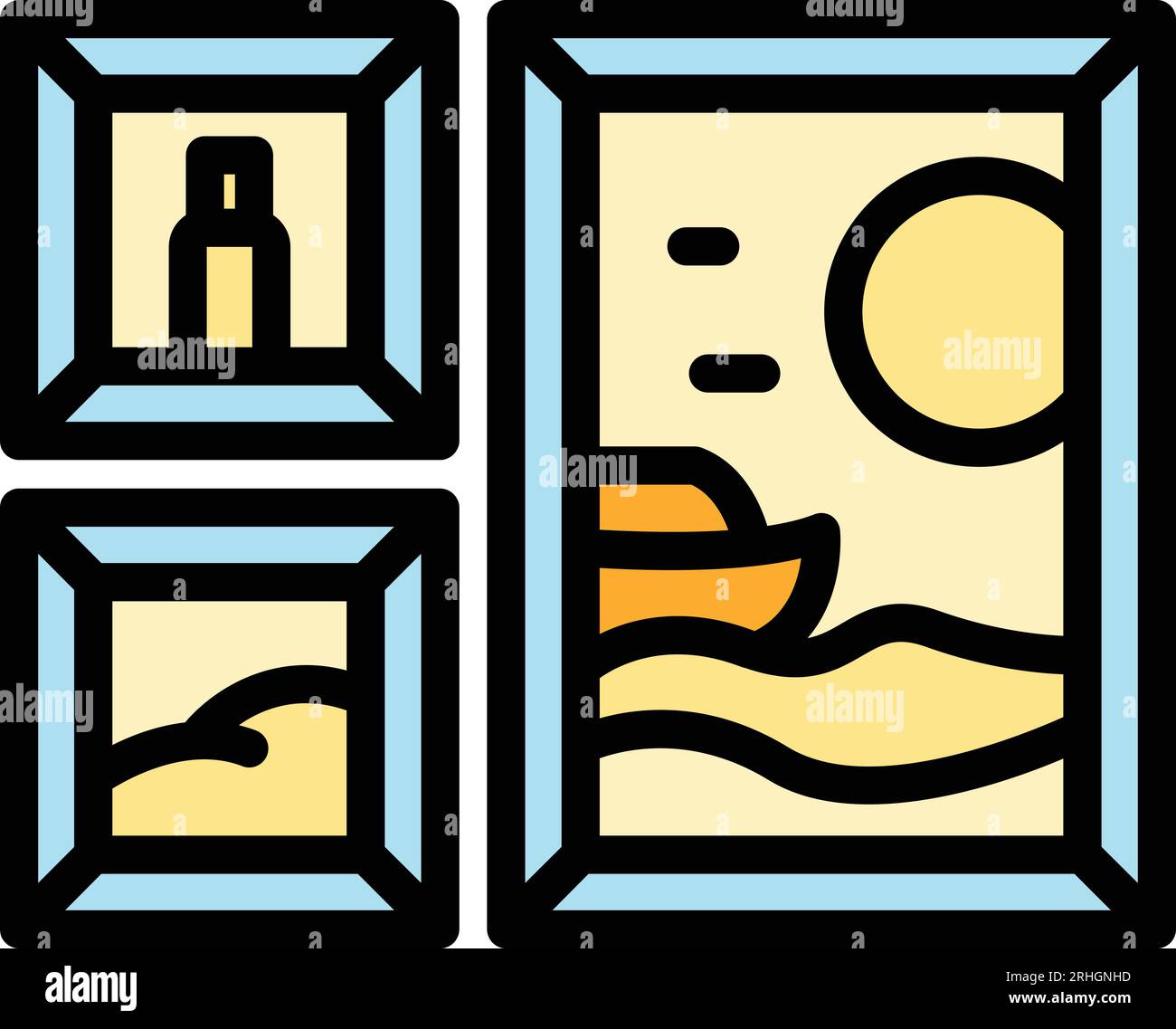 Museum gallery icon outline vector. Art people. Culture artwork color ...